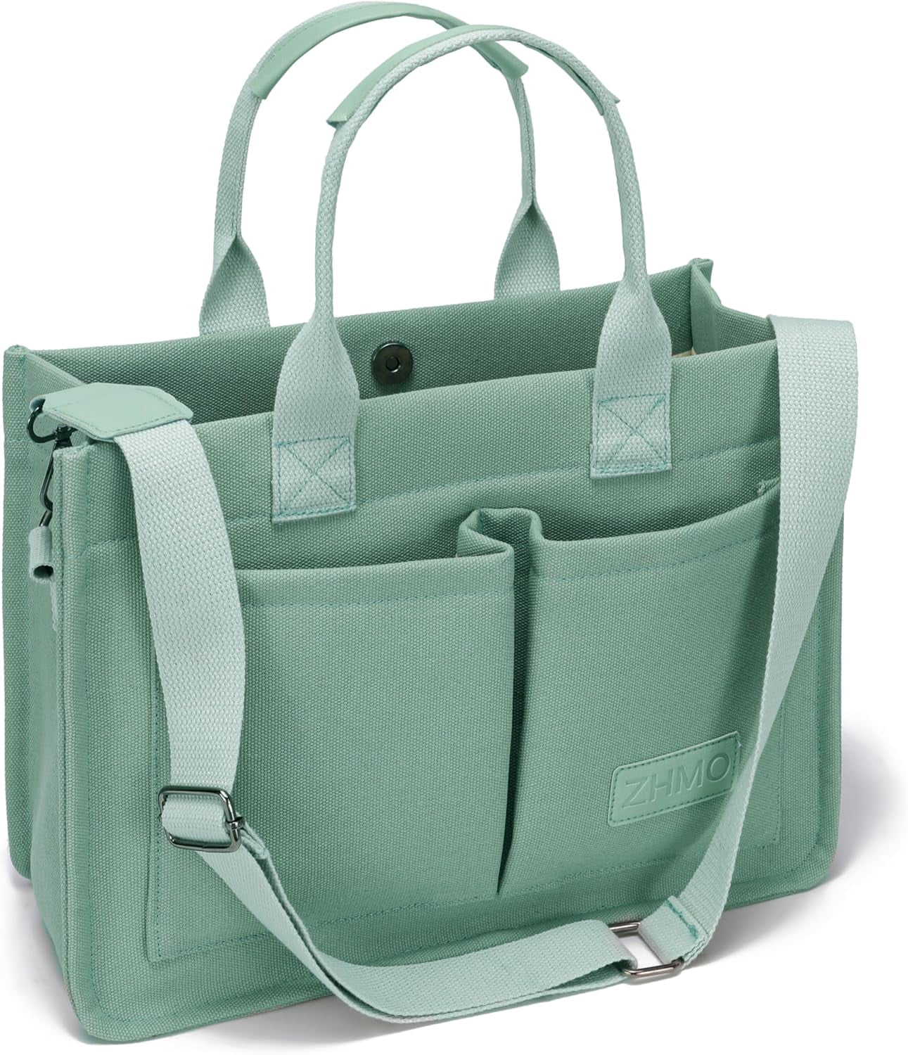 Large Canvas Tote Bag for Women With Pockets,Laptop Crossbody Purses ...