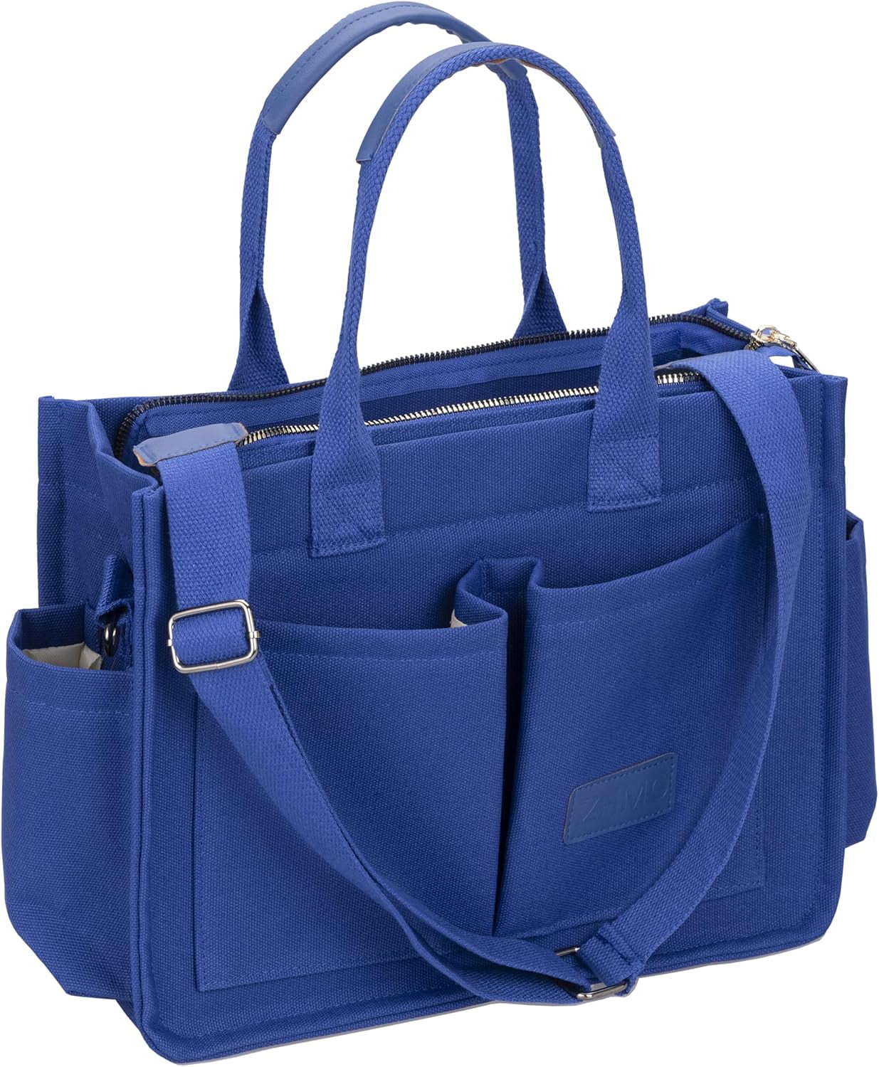 Large Canvas Tote Bag for Women With Pockets,Laptop Crossbody Purses ...