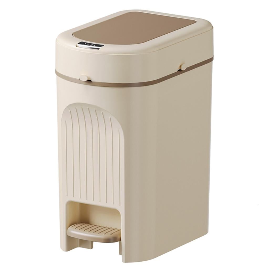 hejhncii 20L Practical Trash Can Pedal Waste Bin For Small Rooms Home ...