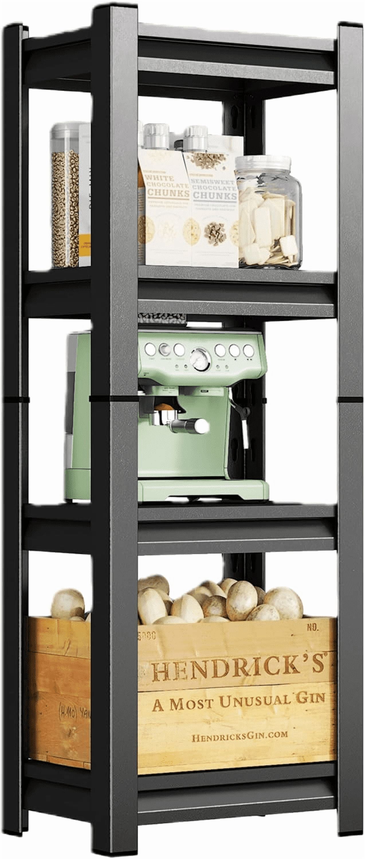 Large Capacity 4-Tier BookshelfBookcase - Industrial Metal Bookcase ...