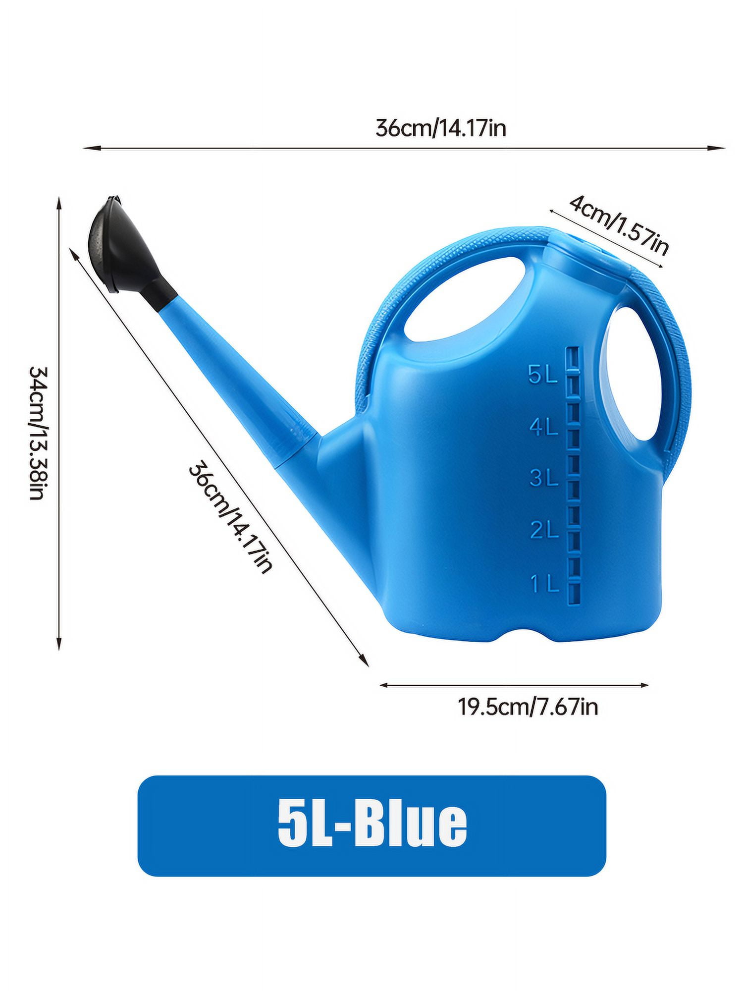 Large Capacity 5L/10L Watering Can Long Spout Portable Manual ...