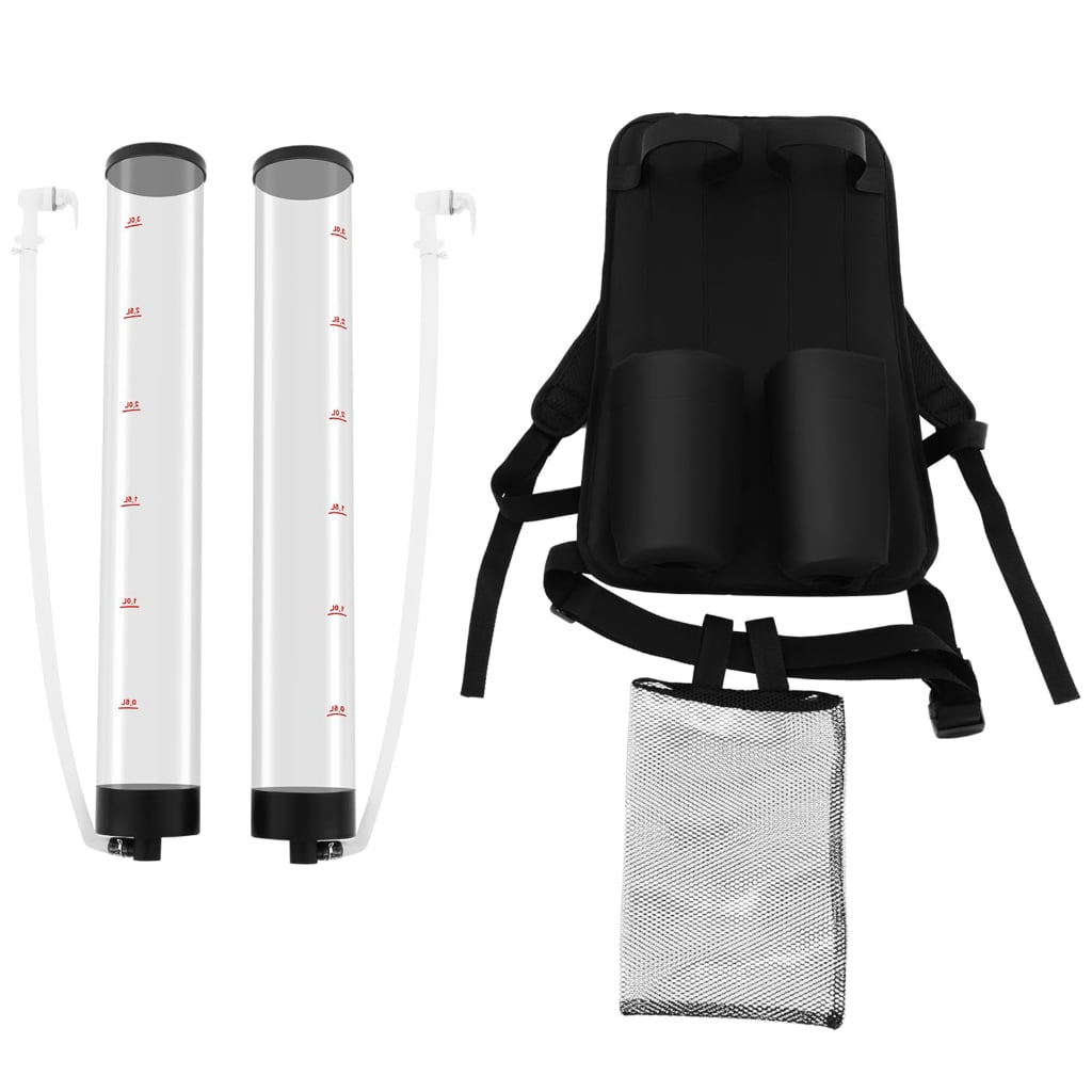 Large Capacity 6L Acrylic Backpack Drink Dispenser Duals Tap For Beer ...