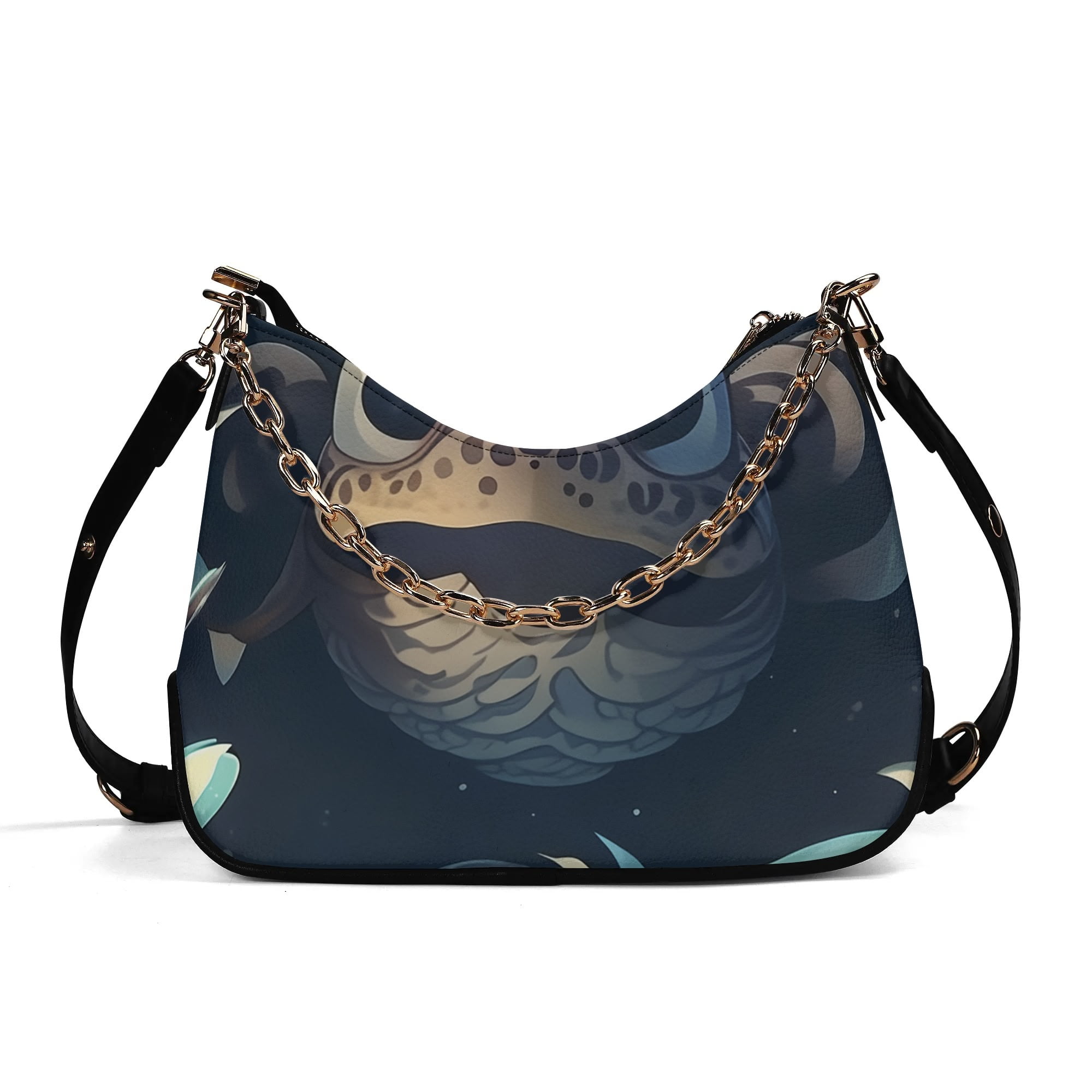 Large Capacity Armpit Bag Cartoon Frog Pattern Underarm Bag PU Material ...