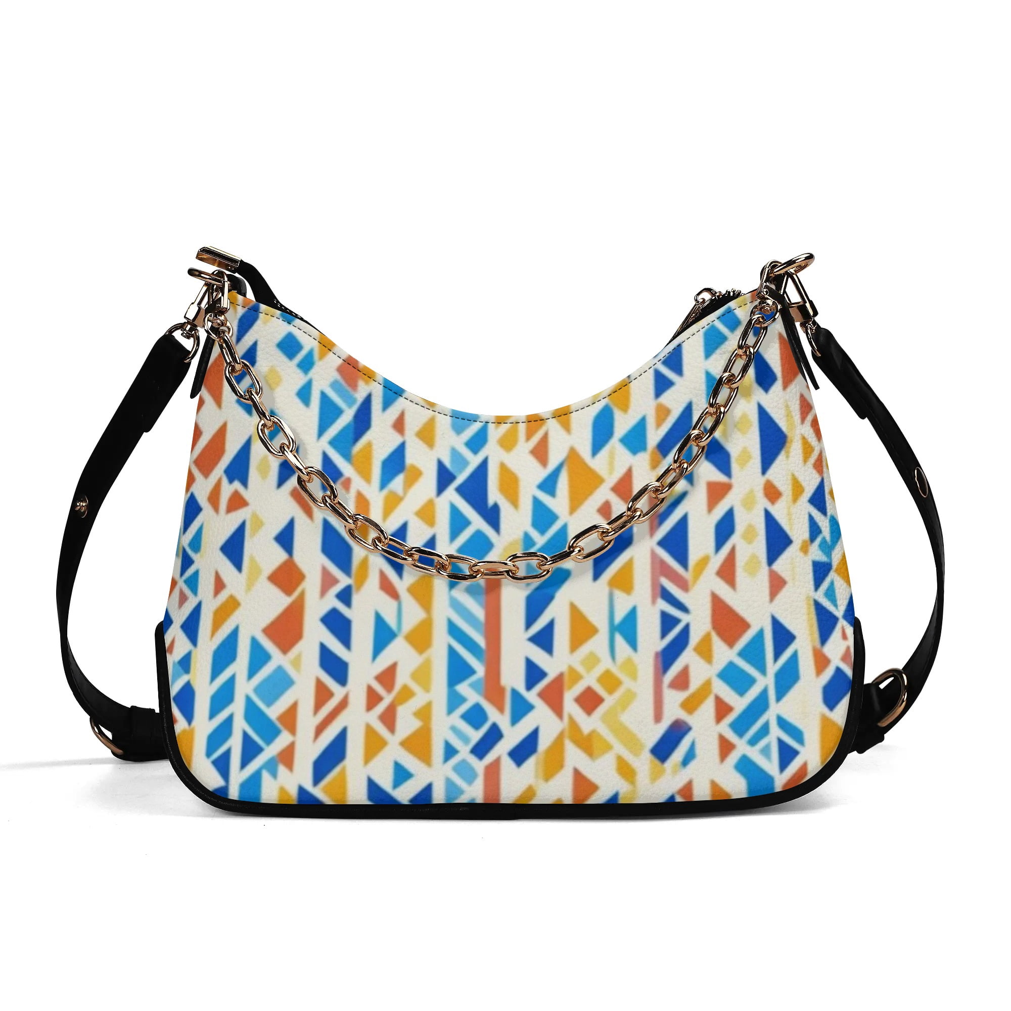 Large Capacity Armpit Bag Fashion Trend Pattern Underarm Bag PU ...