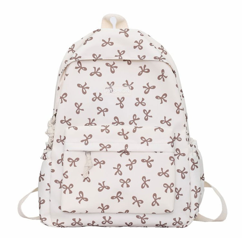 Large Capacity Backpack Student School Backpack Teen Lovely Bows ...