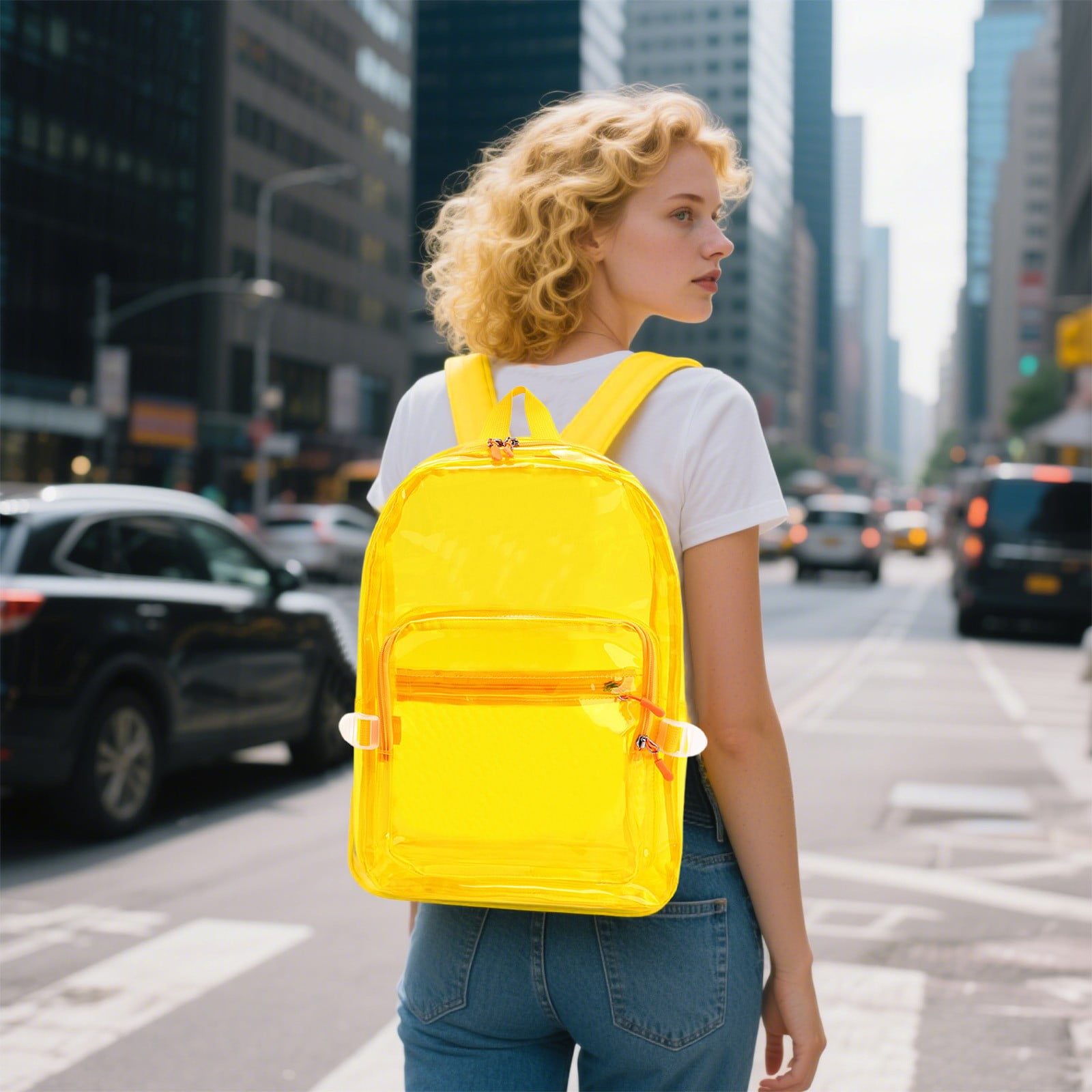 Large Capacity Backpack, Transparent PVC Educational Bag for learner, 1 ...