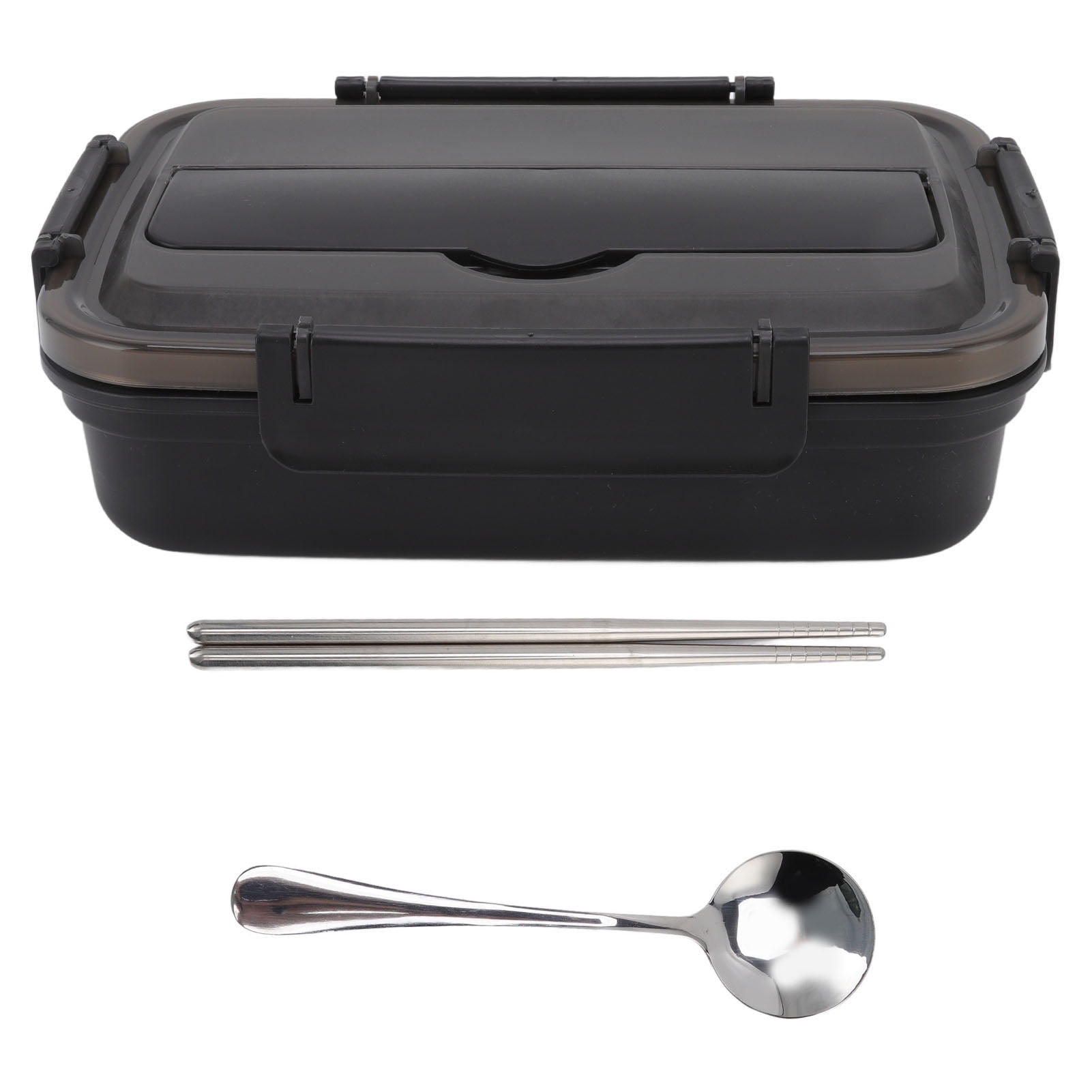 Large Capacity Bento Box,4 Compartment Lunch Box with Chopsticks and ...