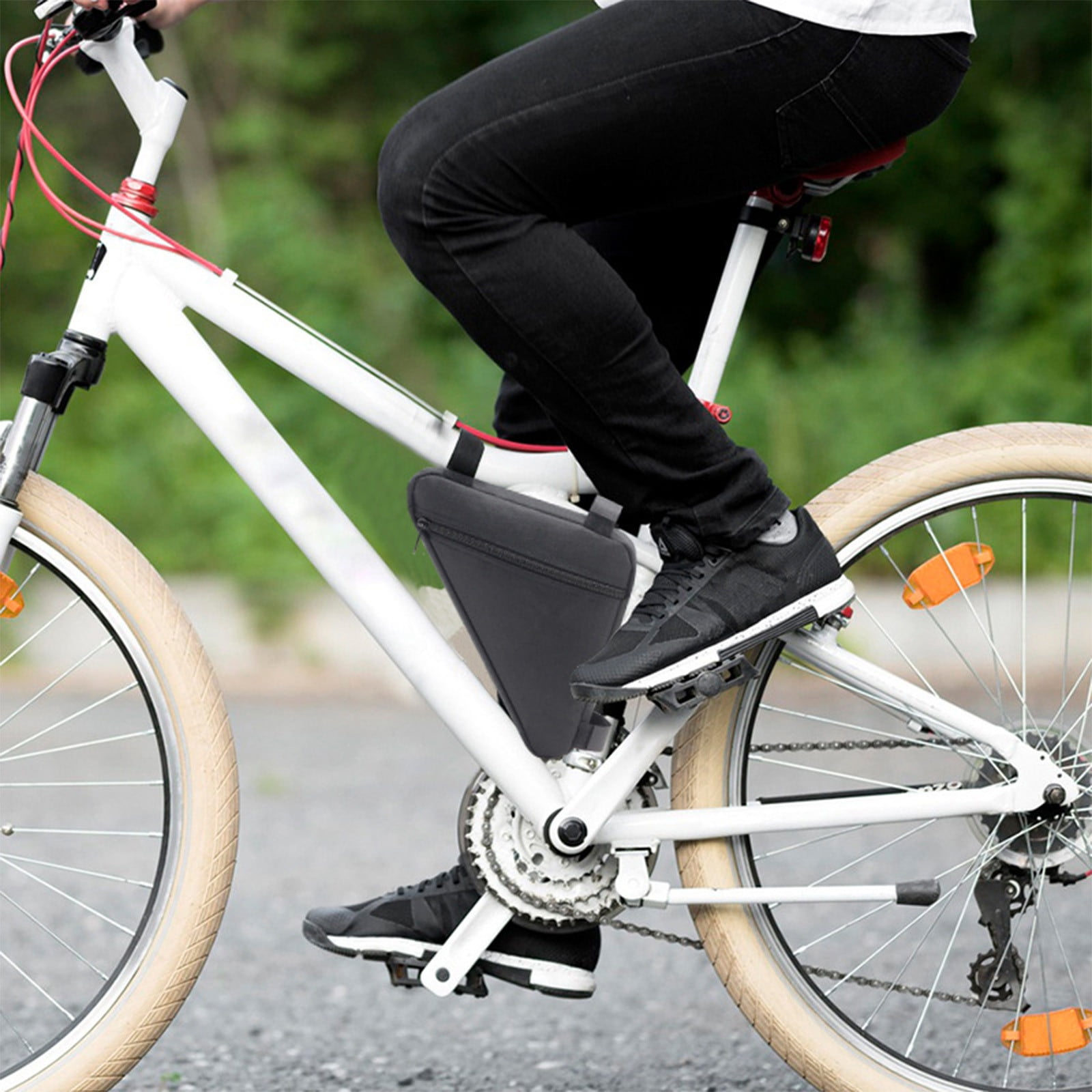 Large Capacity Bike Bag, Triangle Design, Waterproof Material, Multi ...