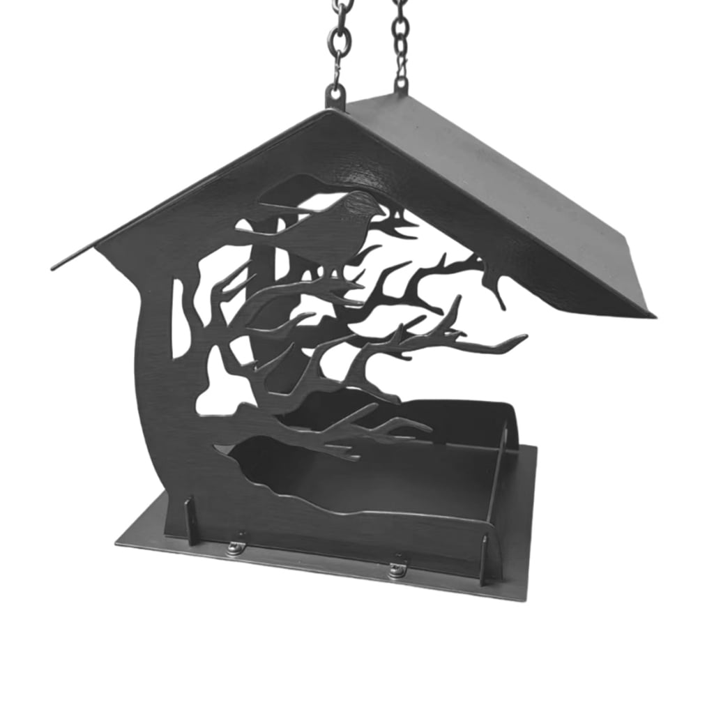 Large Capacity Bird Feeders Treehouse Shape Tray Feeders for Outdoor ...