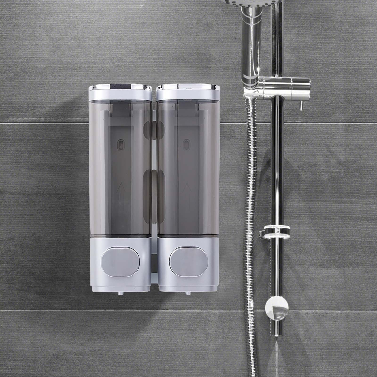 Large Capacity,Black Shampoo and Conditioner Dispenser , Shower Soap ...