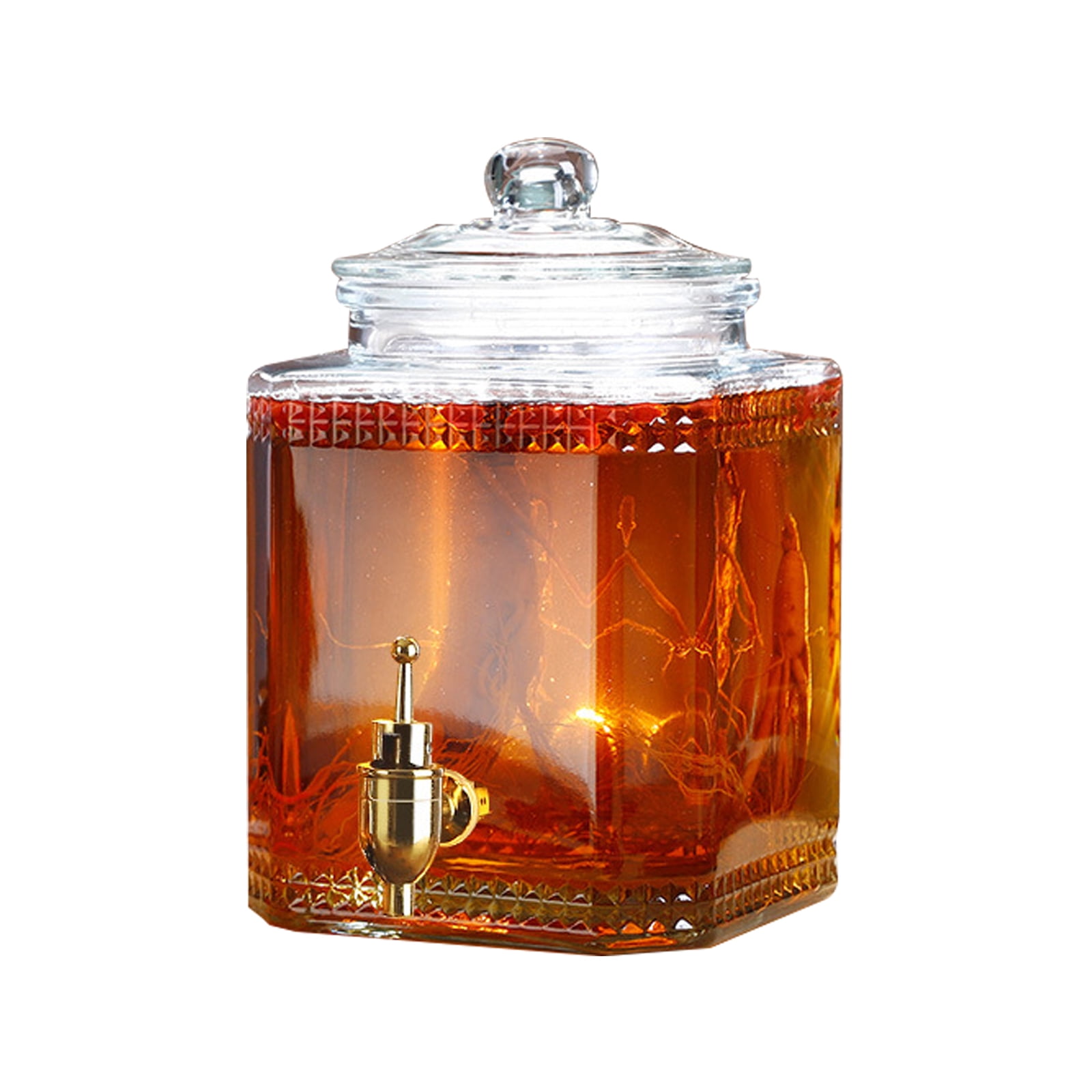 Durable Glass Wine Dispenser, 3000ML Capacity, Leak-Free Faucet ...