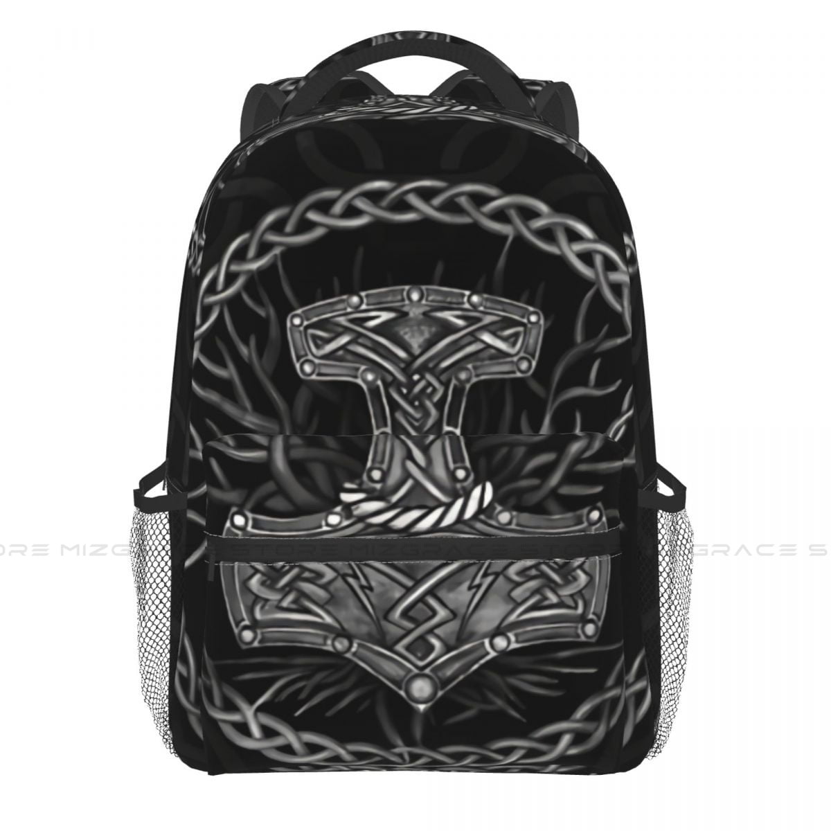 Large Capacity Casual Bag Mjolnir The Hammer Of And Tree Of Life Travel ...
