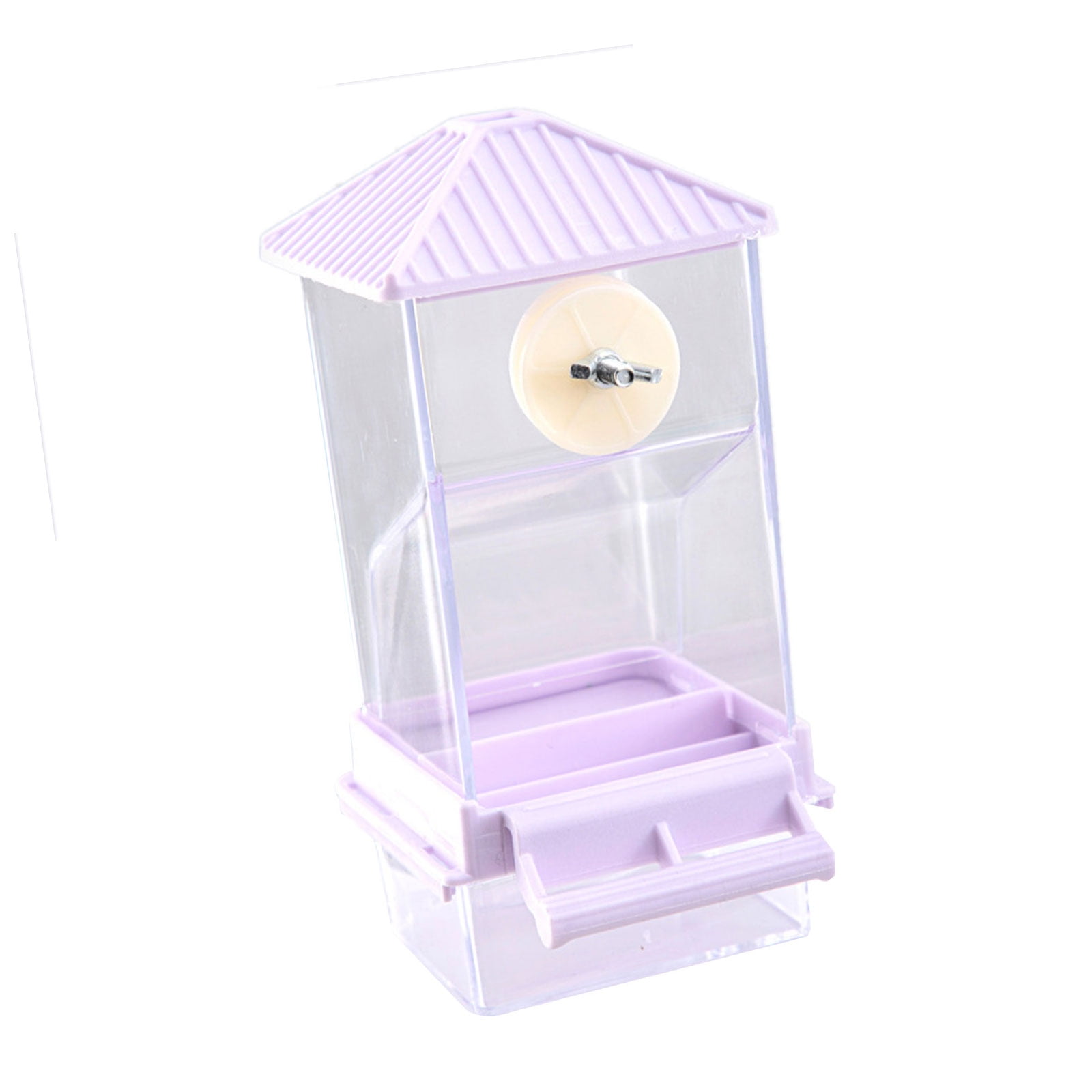 Large Capacity Clear Bird Dispenser Parrots Feeder Container Box for ...