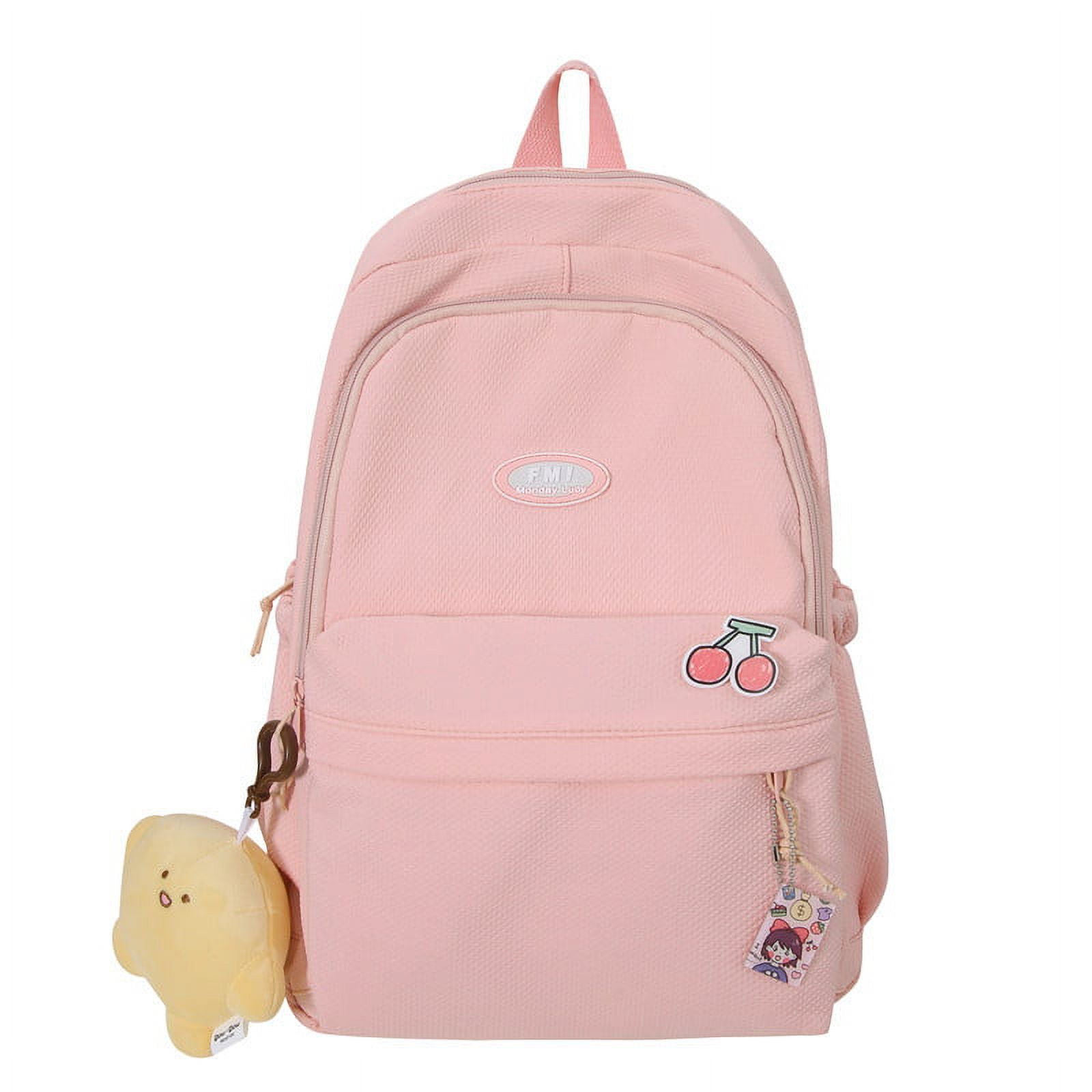 Large Capacity College Student Backpack Girl's School Bag High School ...