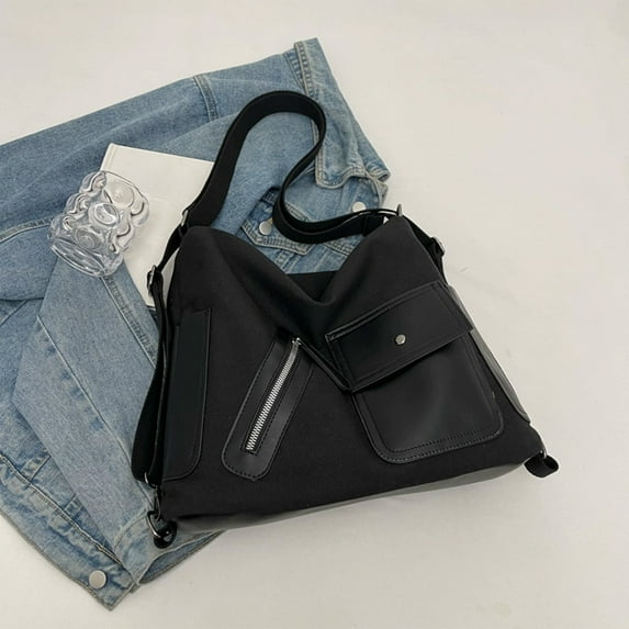 Large Capacity Commuting Crossbody Tote Bag, Casual Shoulder Bag, Nylon ...