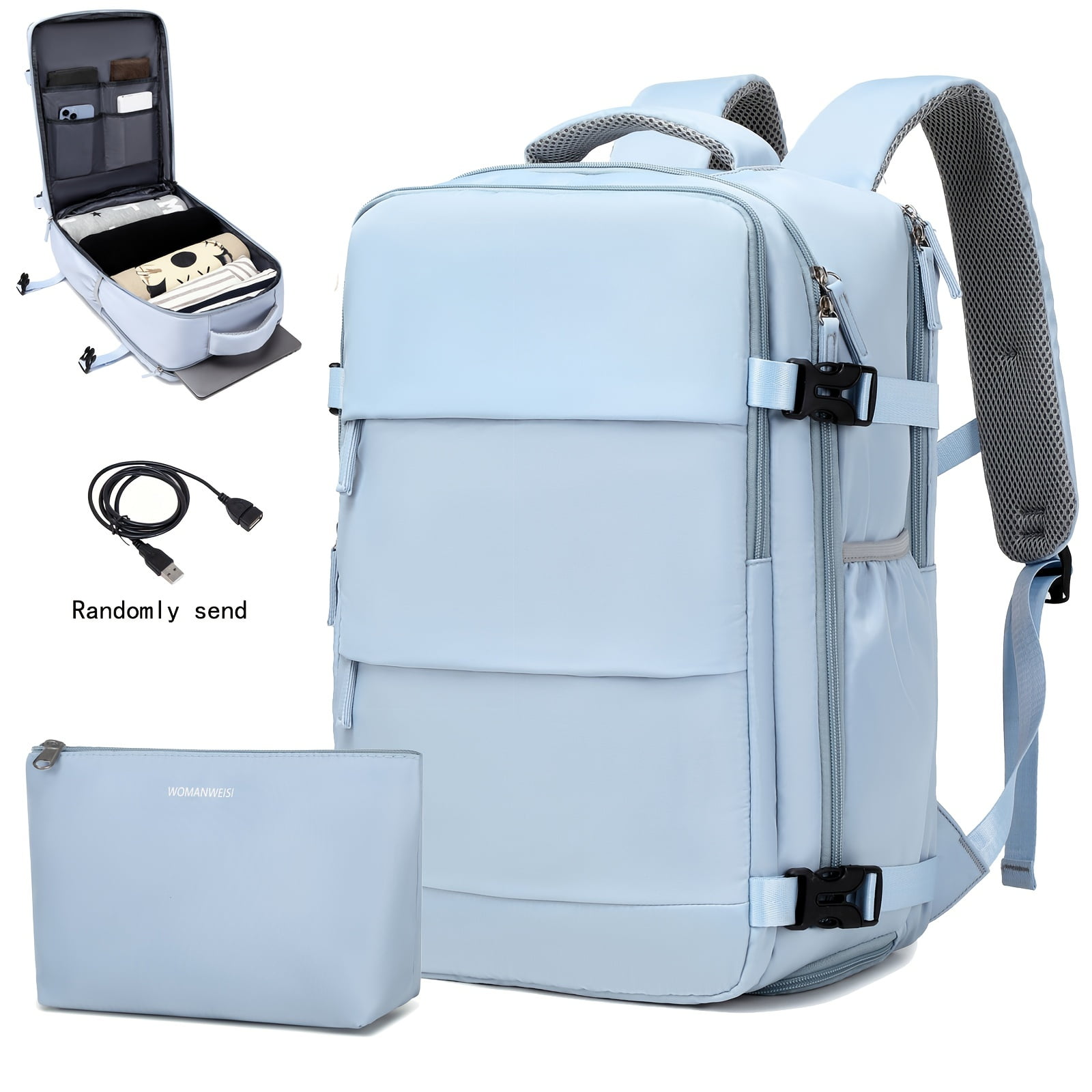 Large Capacity Computer Backpack, Dacron Durable Lightweight School ...