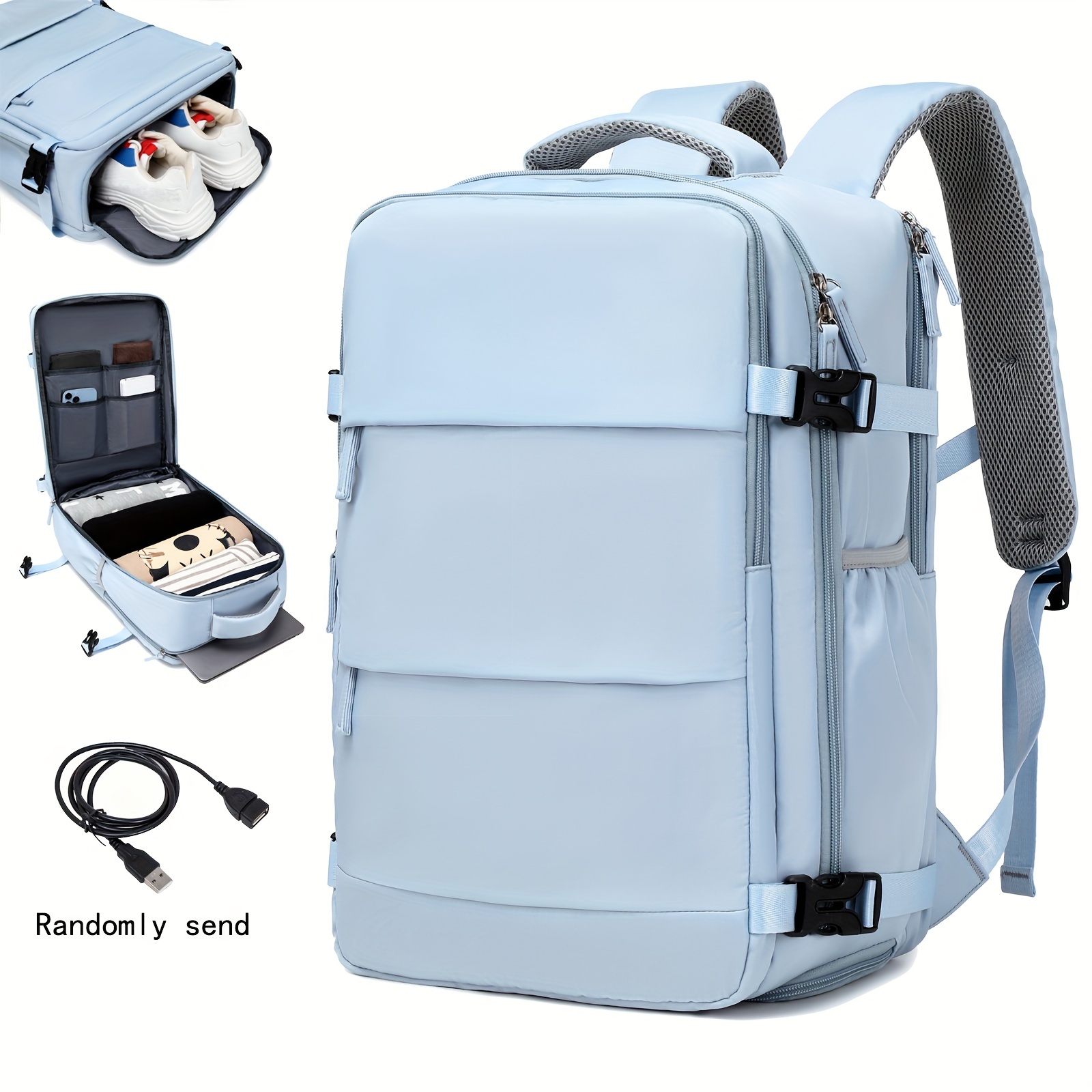 Large Capacity Computer Backpack, Dacron Durable Lightweight School ...