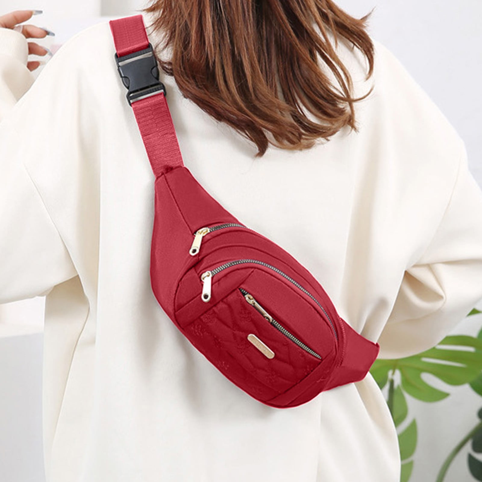 Large Capacity Crossbody Backpack, Durable Nylon Material, Anti-Theft ...