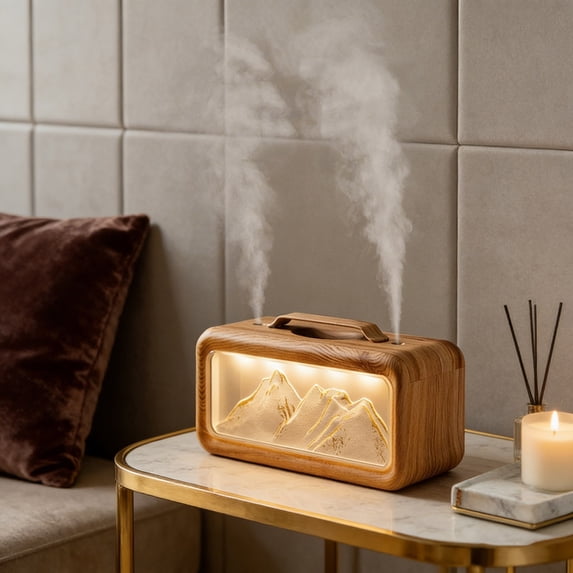 Large Capacity Desktop Air Humidifier Double Spray Heavy Mist with ...