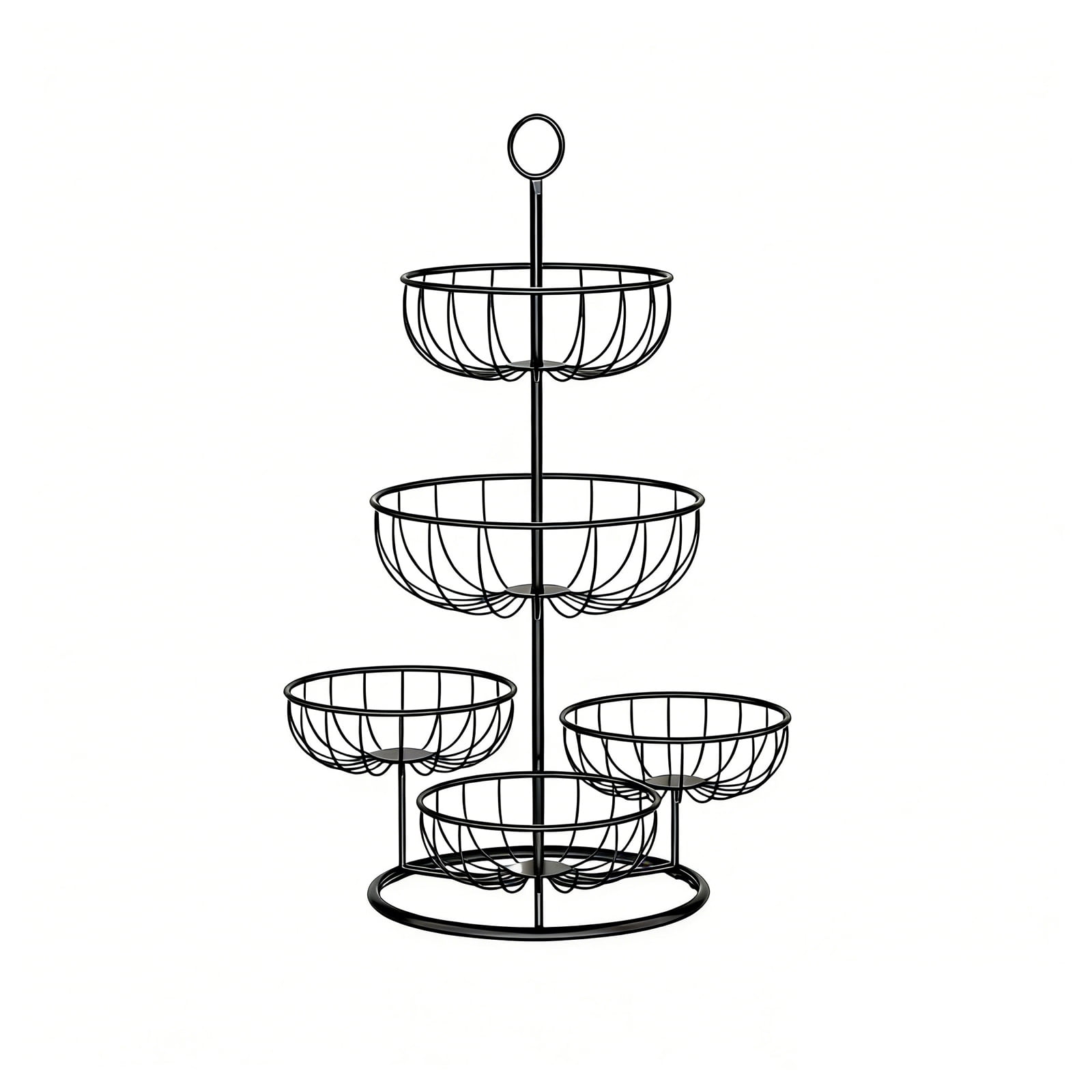 Large Capacity Detachable Fruit Vegetable Storage Rack Iron Ventilated ...