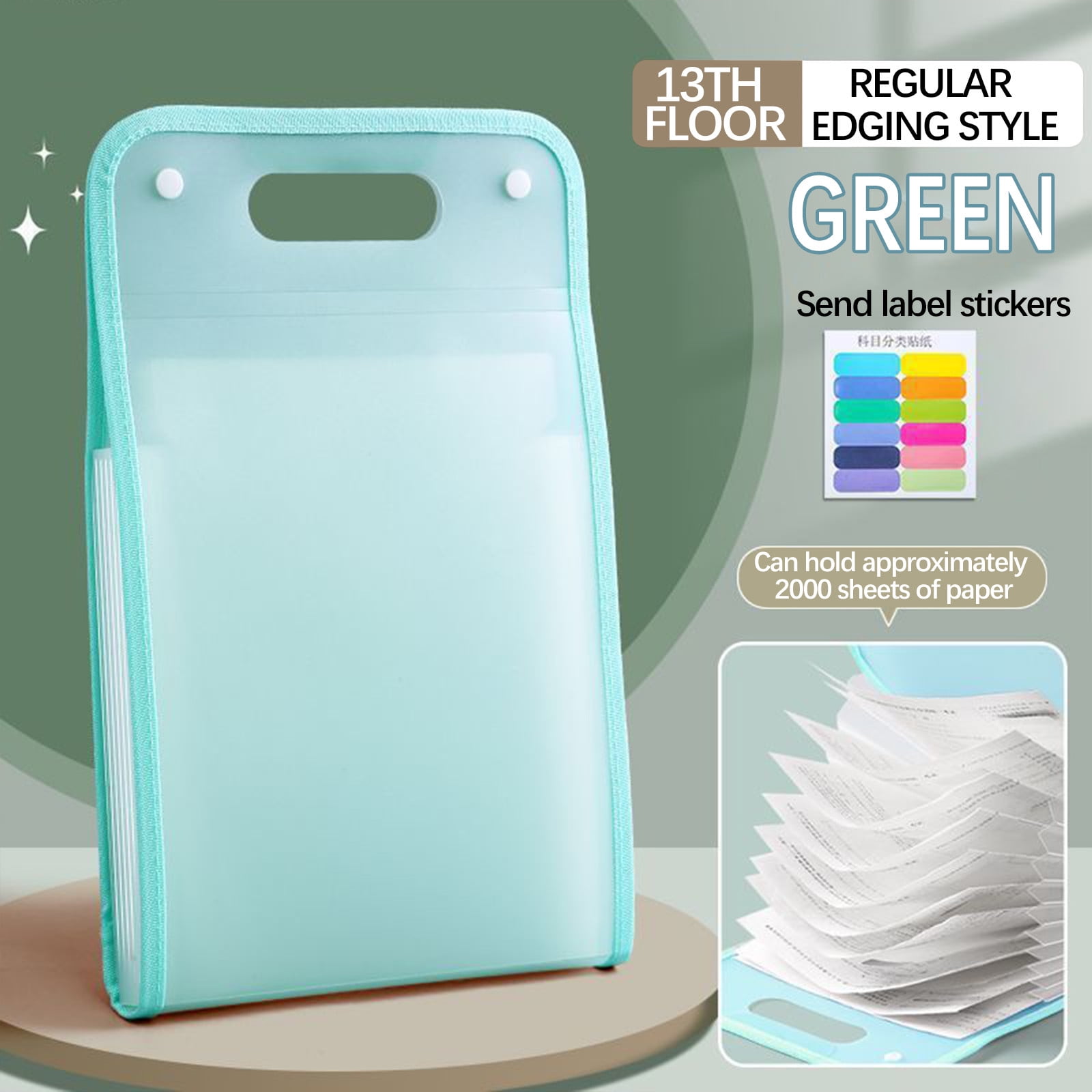 Large Capacity Document Organizer Bag Student Test Paper Storage Folder ...