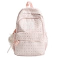 Large Capacity Dot Backpack 20.87" Nylon Dual-Carry Design Water ...