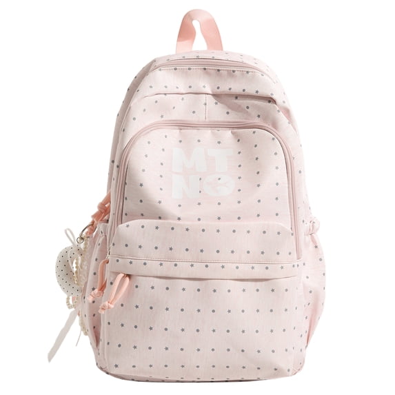 Large Capacity Dot Backpack 20.87" Nylon Dual-Carry Design Water ...