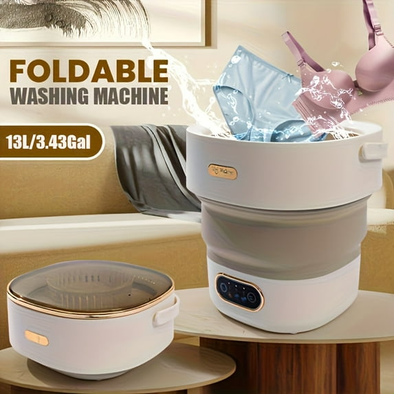 Large Capacity Foldable Portable Washing Machine, 3.43/3.96 Gallon for ...