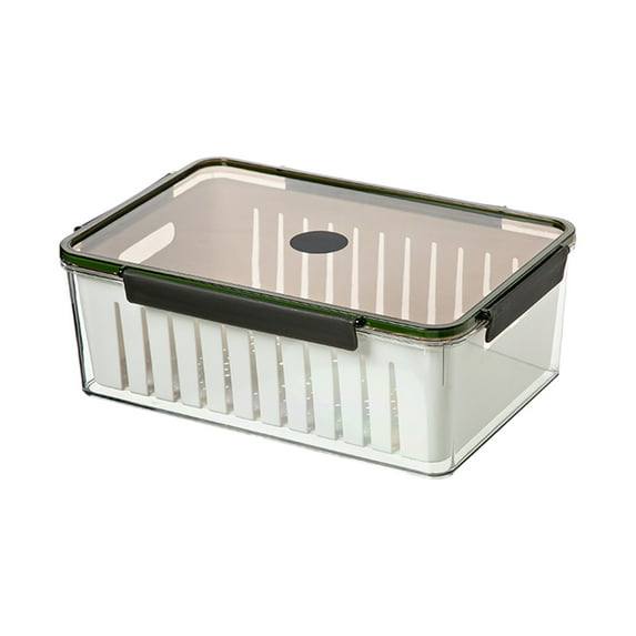 Large Capacity Food-Grade Airtight Container with Draining Insert ...