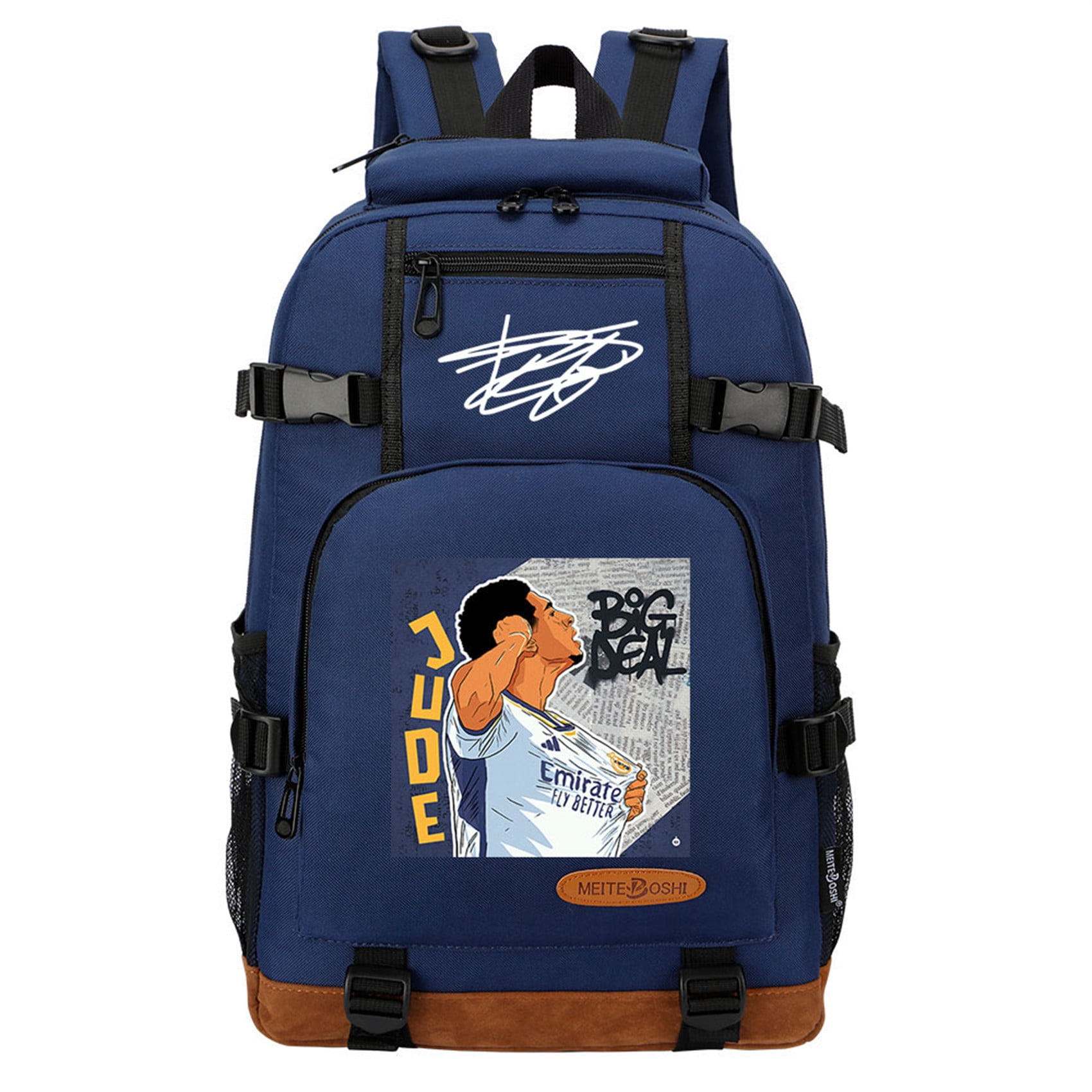 Large Capacity Football Star Backpack-Jude Bellingham Book Bag Trendy ...