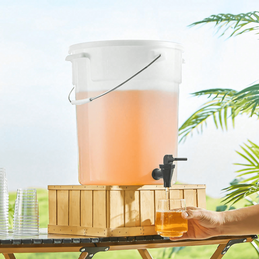 Large Capacity Glass Or Plastic Beverage Dispenser 1 Gal To 5 Gal With ...