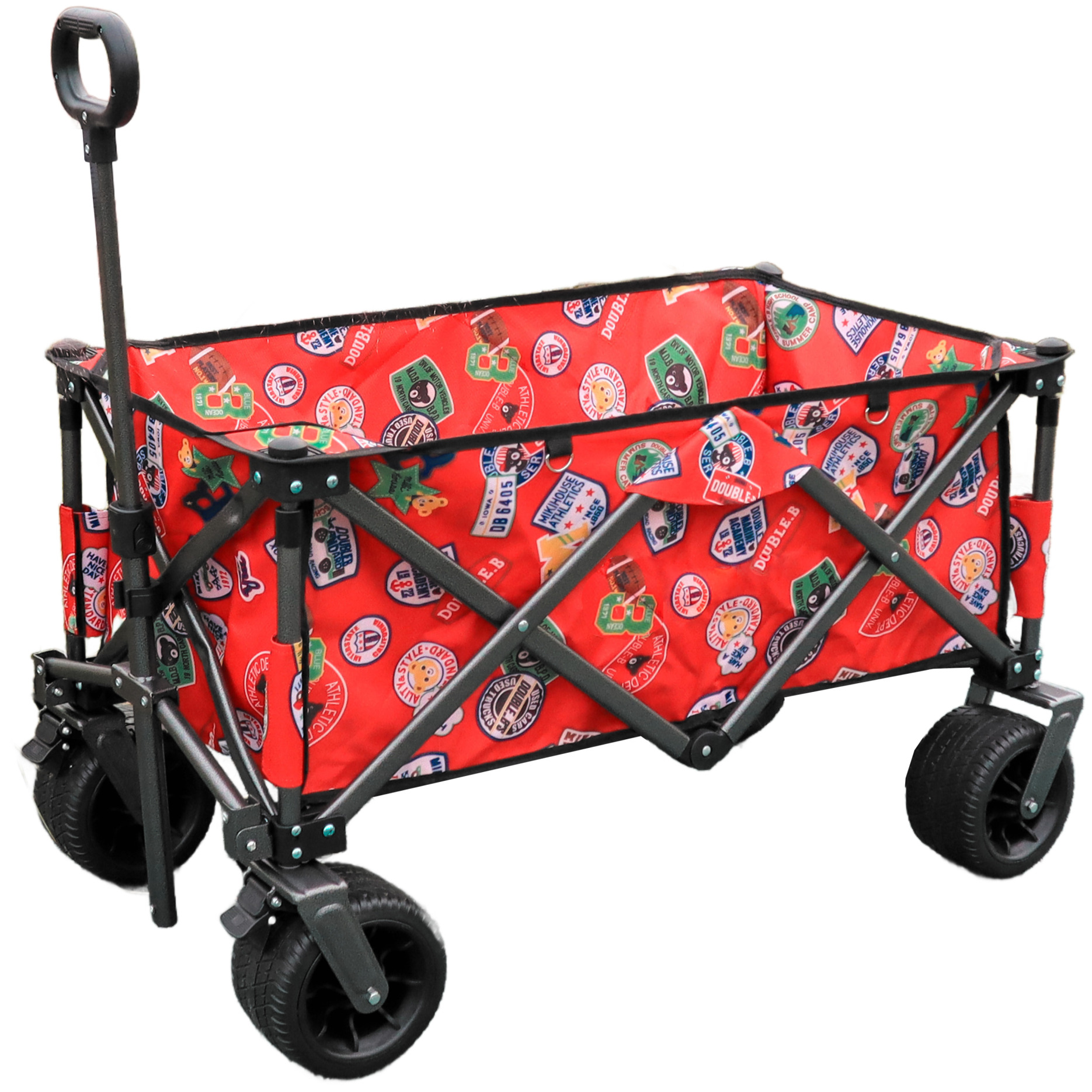 Large Capacity Heavy-Duty Folding Wagon with Waterproof Fabric ...