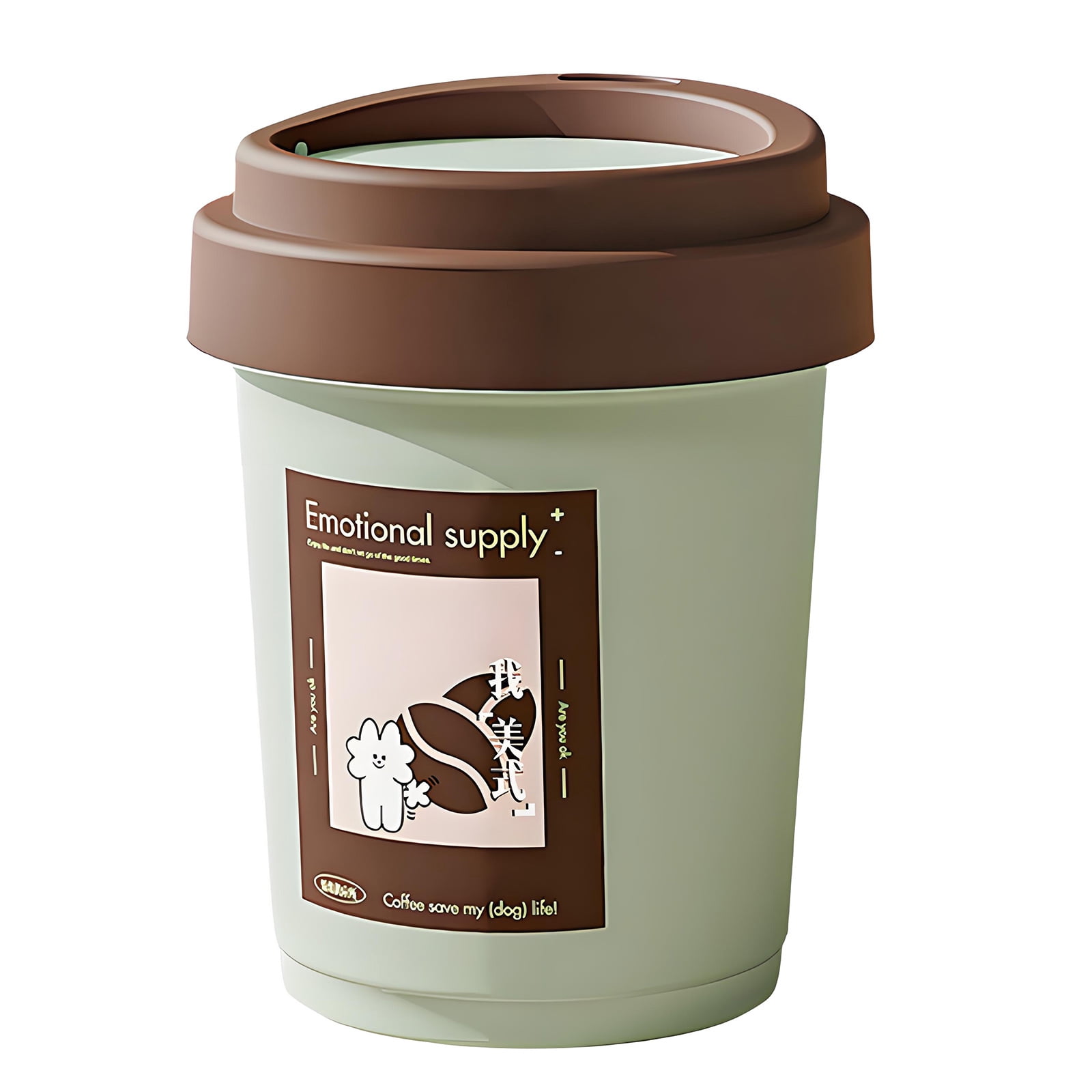 Large Capacity Household Garbage Can With Swing Lid And Inner Rings ...