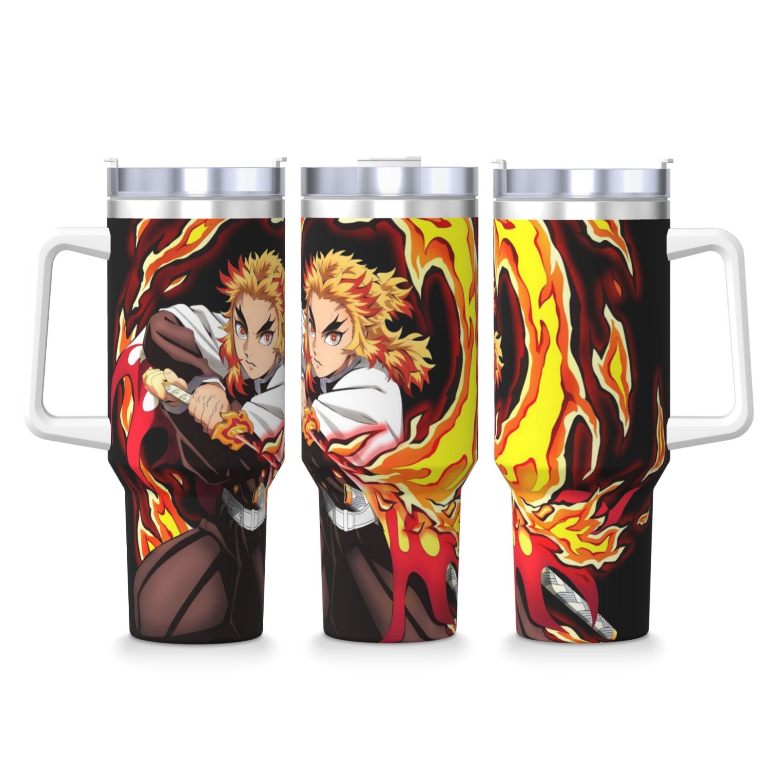 Large Capacity Ice Bully with Handle, Demon Slayer Rengoku Kyojuro ...