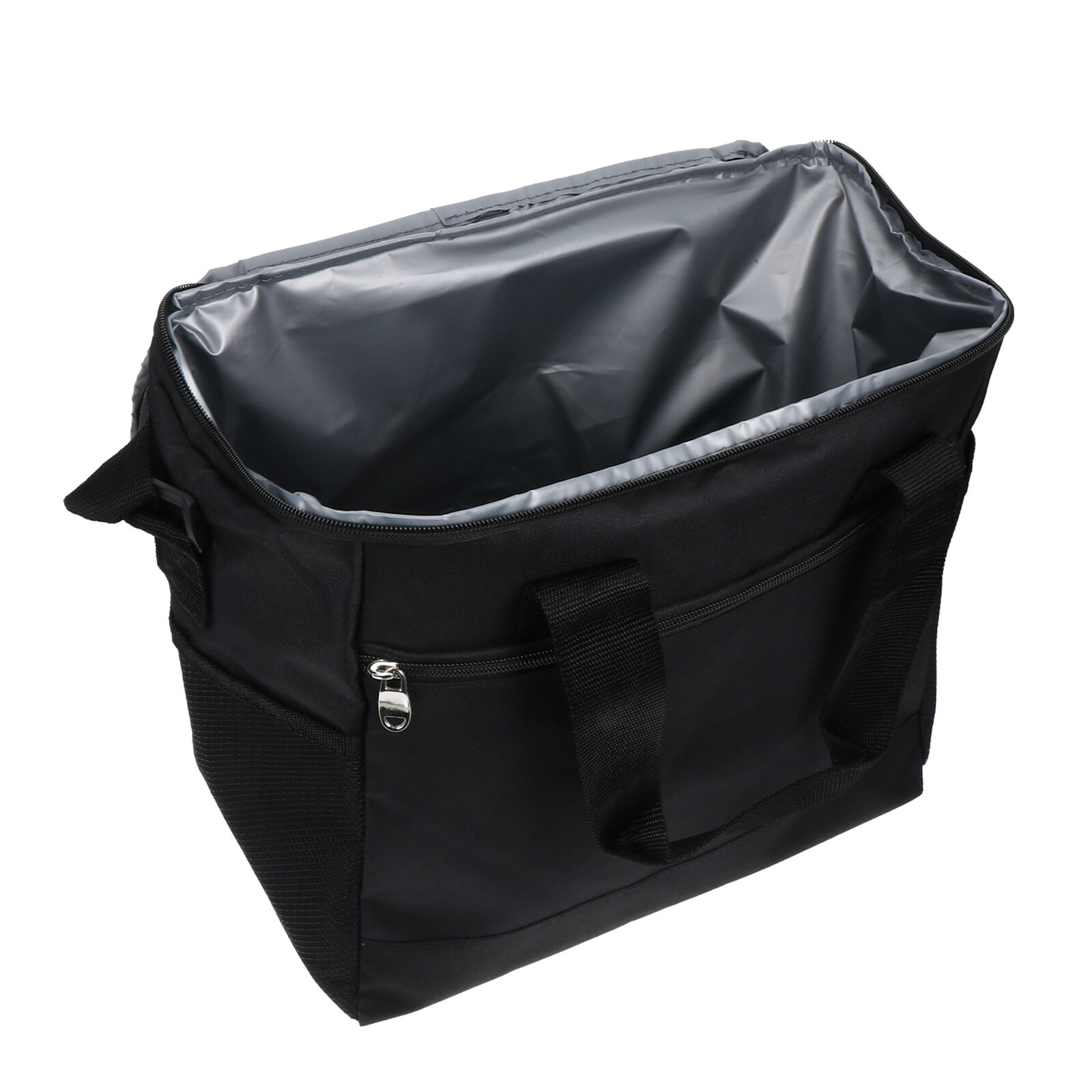 FUEENIRVA 1Pc Black Oxford Cloth Lunch Bag Insulated Portable Food ...