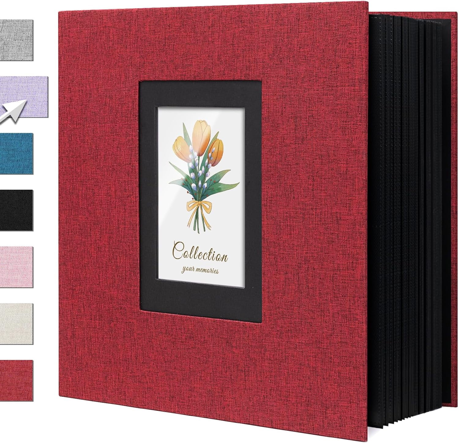 Large Capacity Linen Photo Album 4x6 with 1000 Pockets Fabric Cover ...