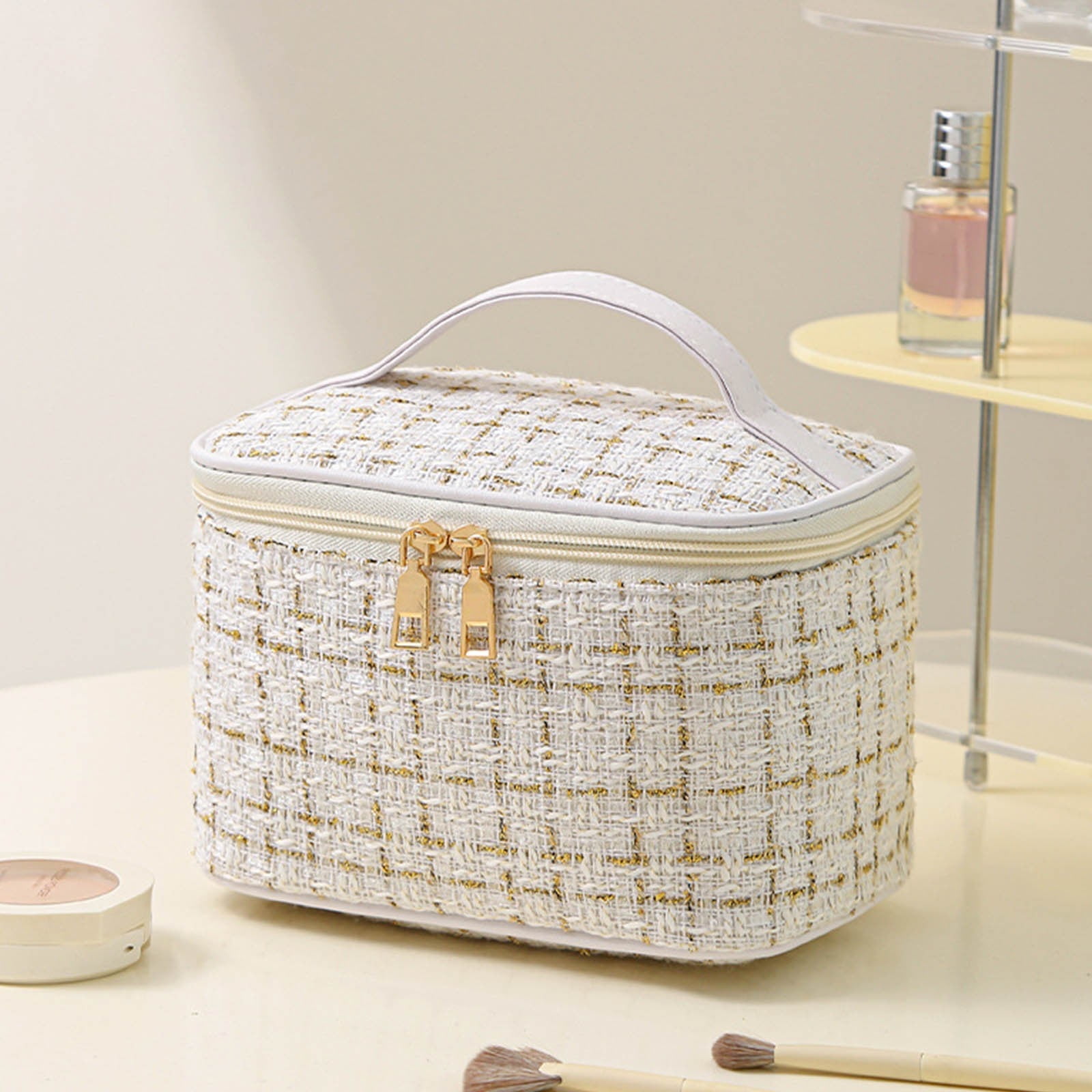 Large Capacity Makeup Travel Bag - Waterproof Cosmetic Organizer Pouch ...