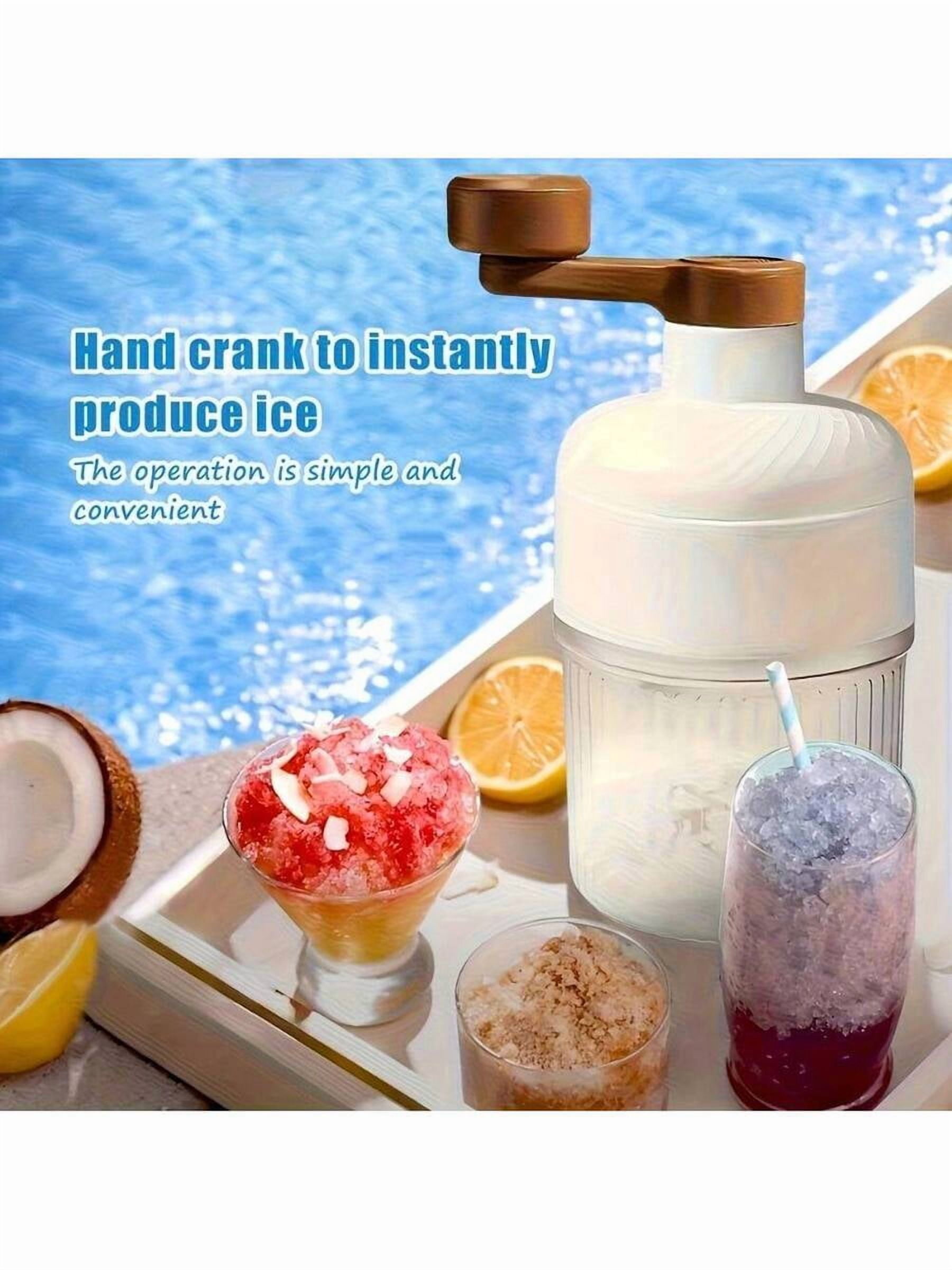 Large-Capacity Manual Ice Crusher & Slush Machine - Multi-Functional ...