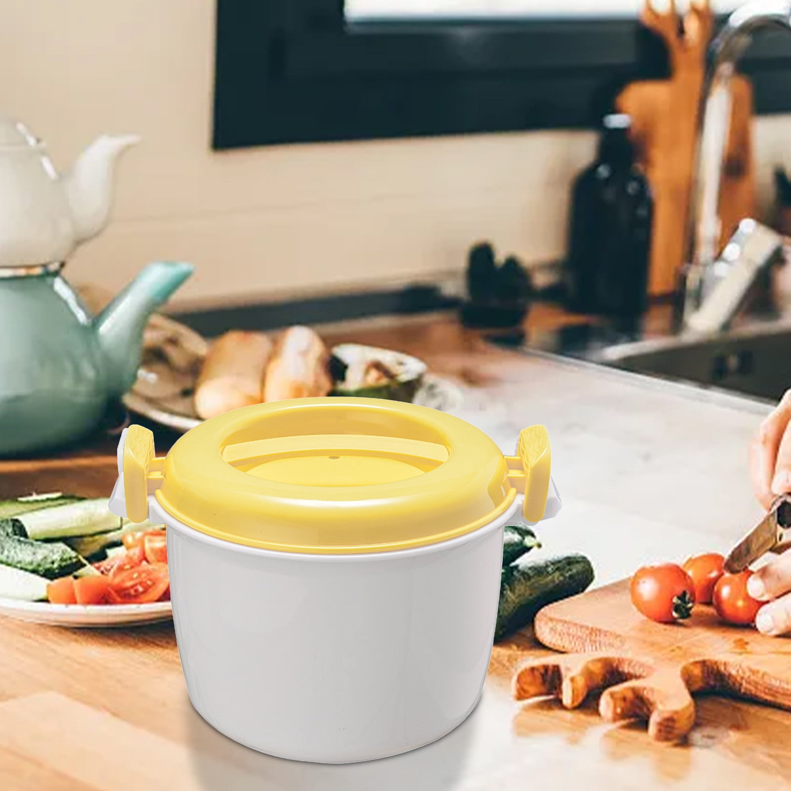 Large Capacity Microwave Steam Rice Cooker Bento Box, Food Plastic ...