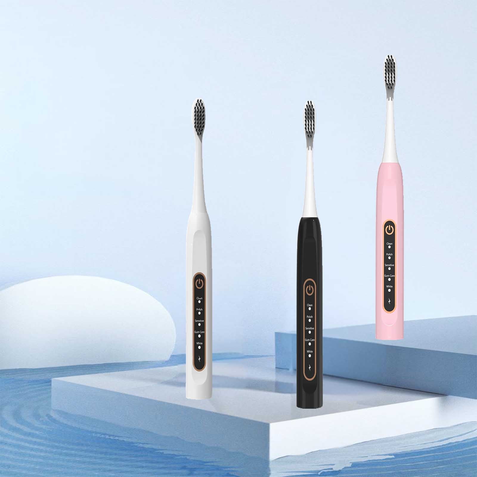 Electric Toothbrush, Smart Charging Handle, Quad-Polishing Brush Head ...