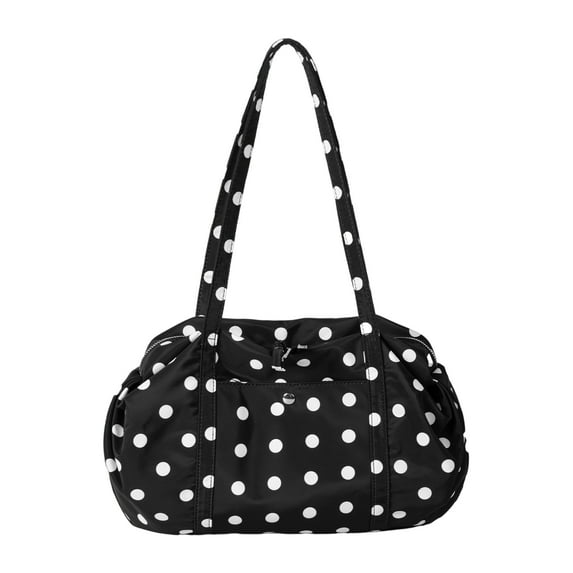 Large-Capacity Nylon Shoulder Bag With A Lightweight, Polka-Dot Design ...