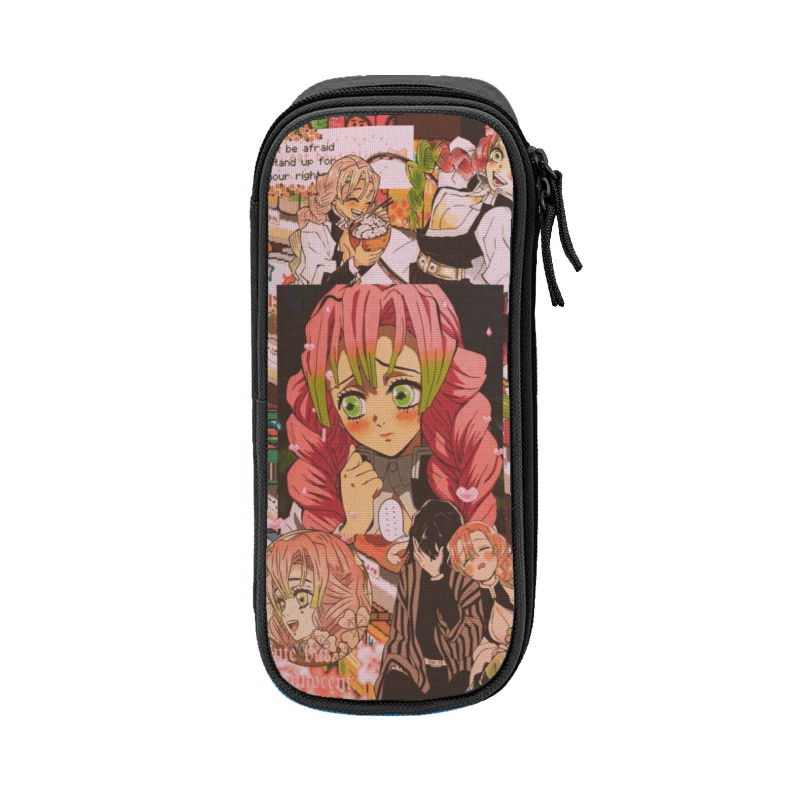 Large Capacity Pencil Box Demon Slayer Kanroji Mitsuri Canvas Pencase ...