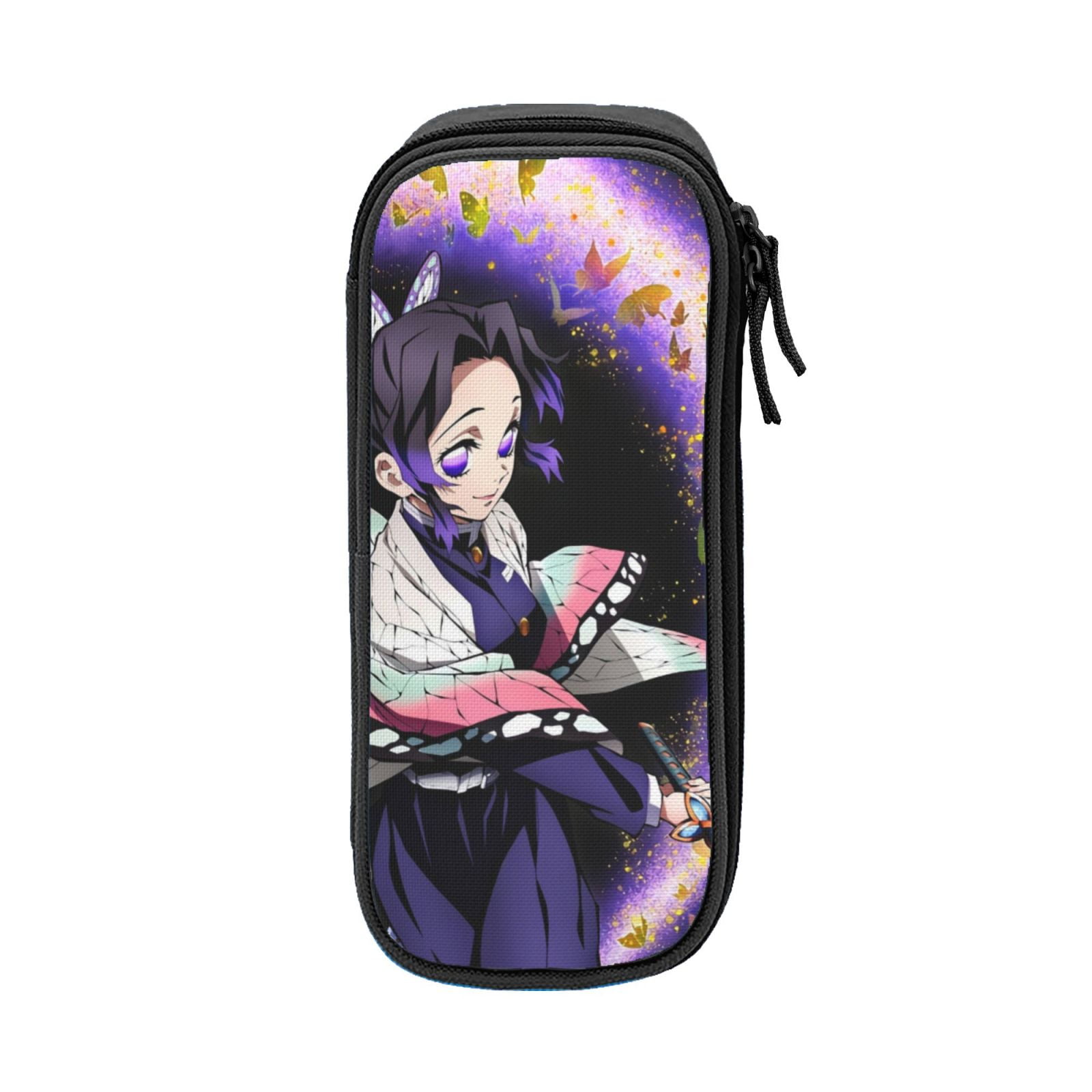 Large Capacity Pencil Box Demon Slayer Kochou Shinobu Canvas Pencase ...