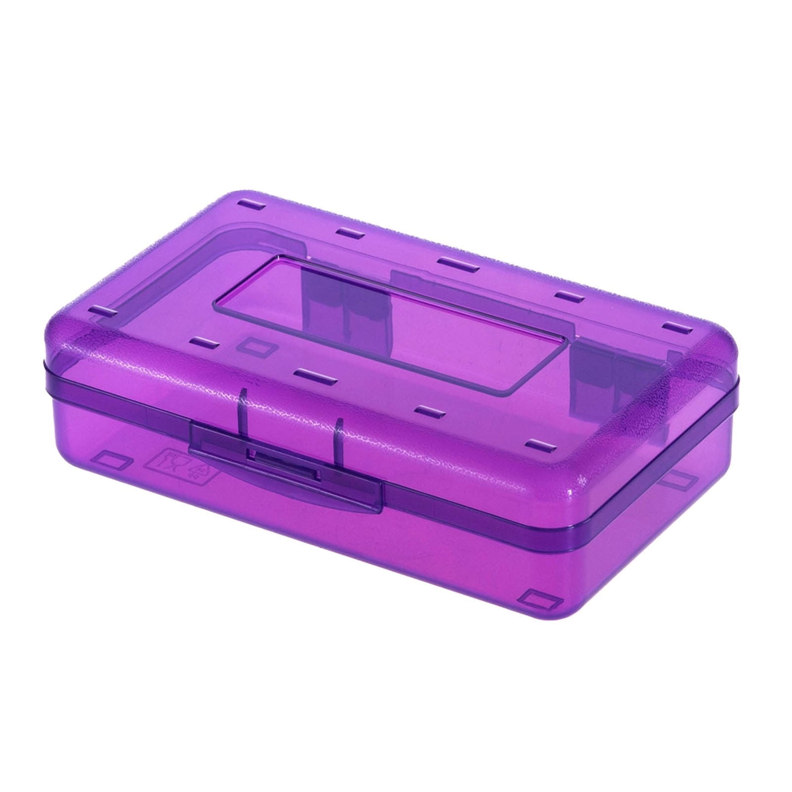 Large Capacity Pencil Boxes Purple Boxes，Student Stationery Storage Box ...