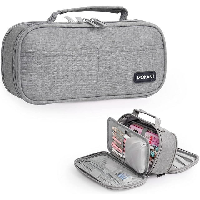 Mokani Stationery Handheld Pencil Case, Gray - Walmart.com