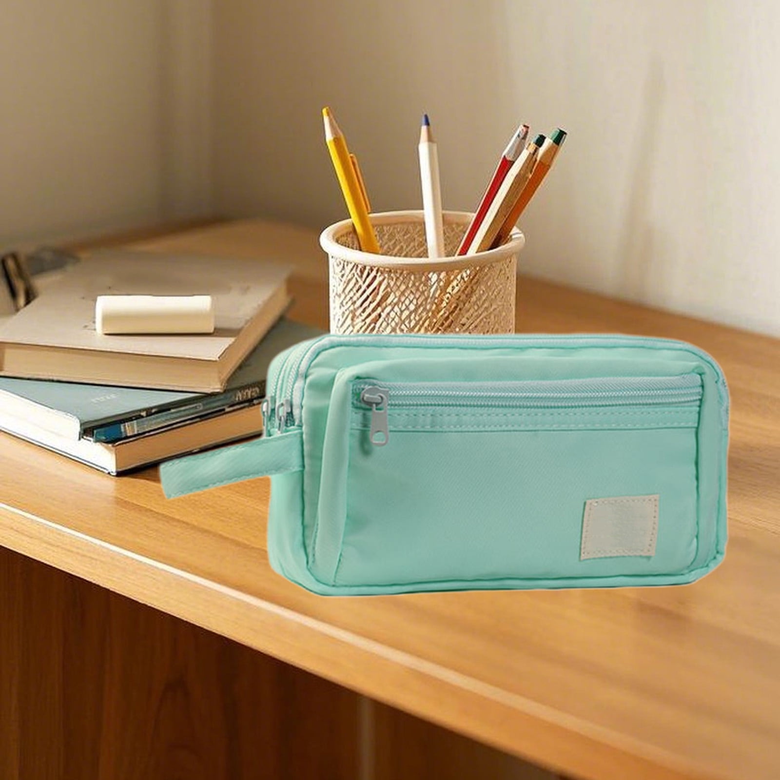 Large Capacity Pencil Case Organizer | Multifunctional Canvas Storage ...