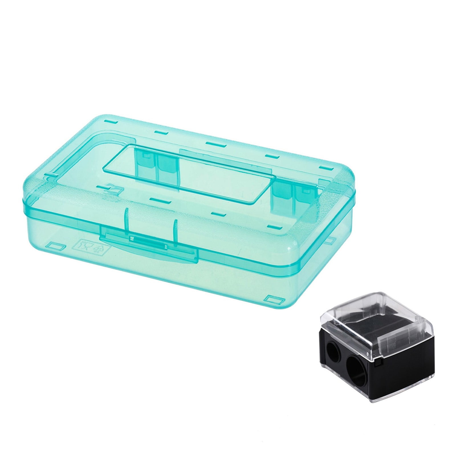 Large Capacity Pencil Case Plastic Crayon Pencil Boxes with Pencil ...