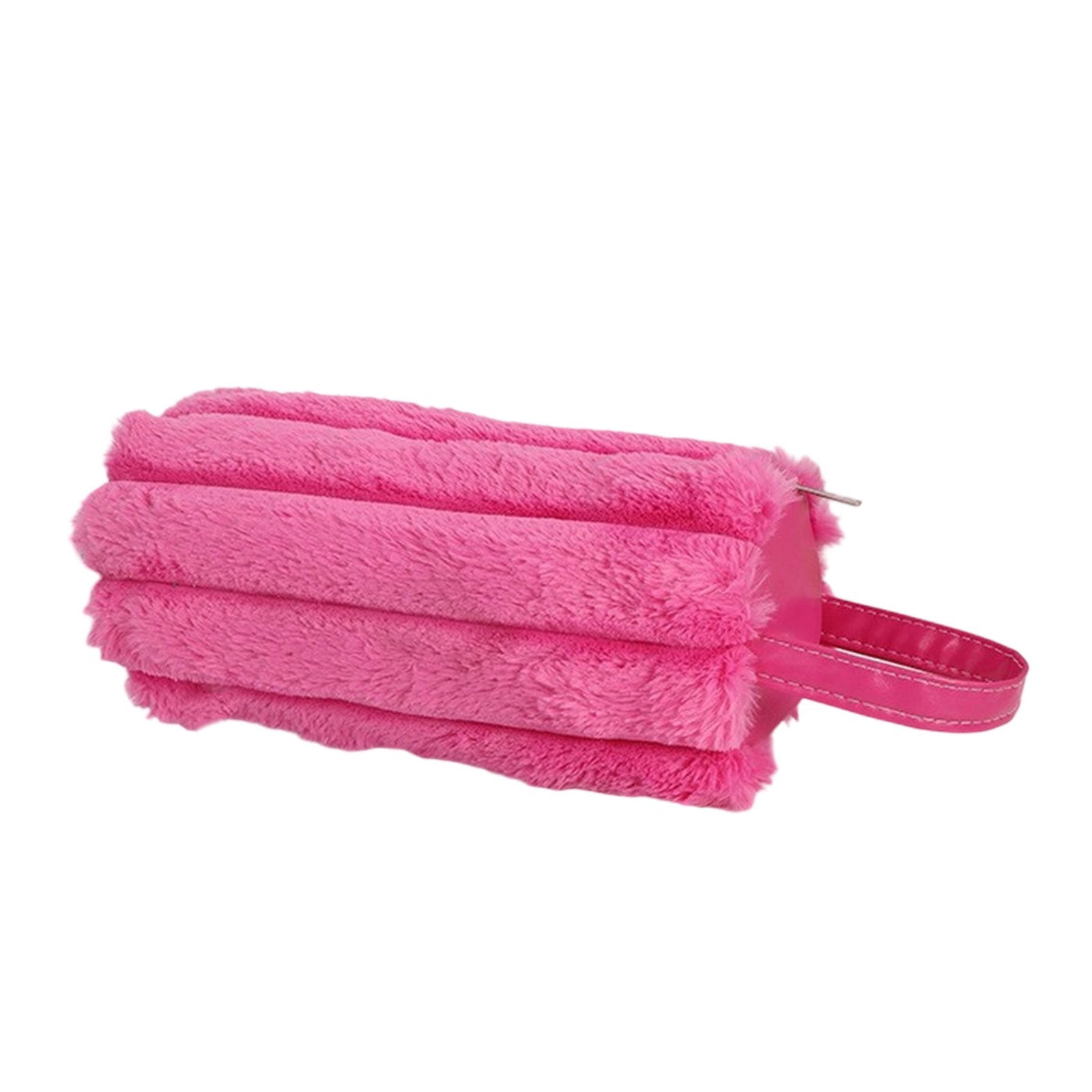 Large Capacity Pencil Case with Handle Spacious Compartments Plush ...
