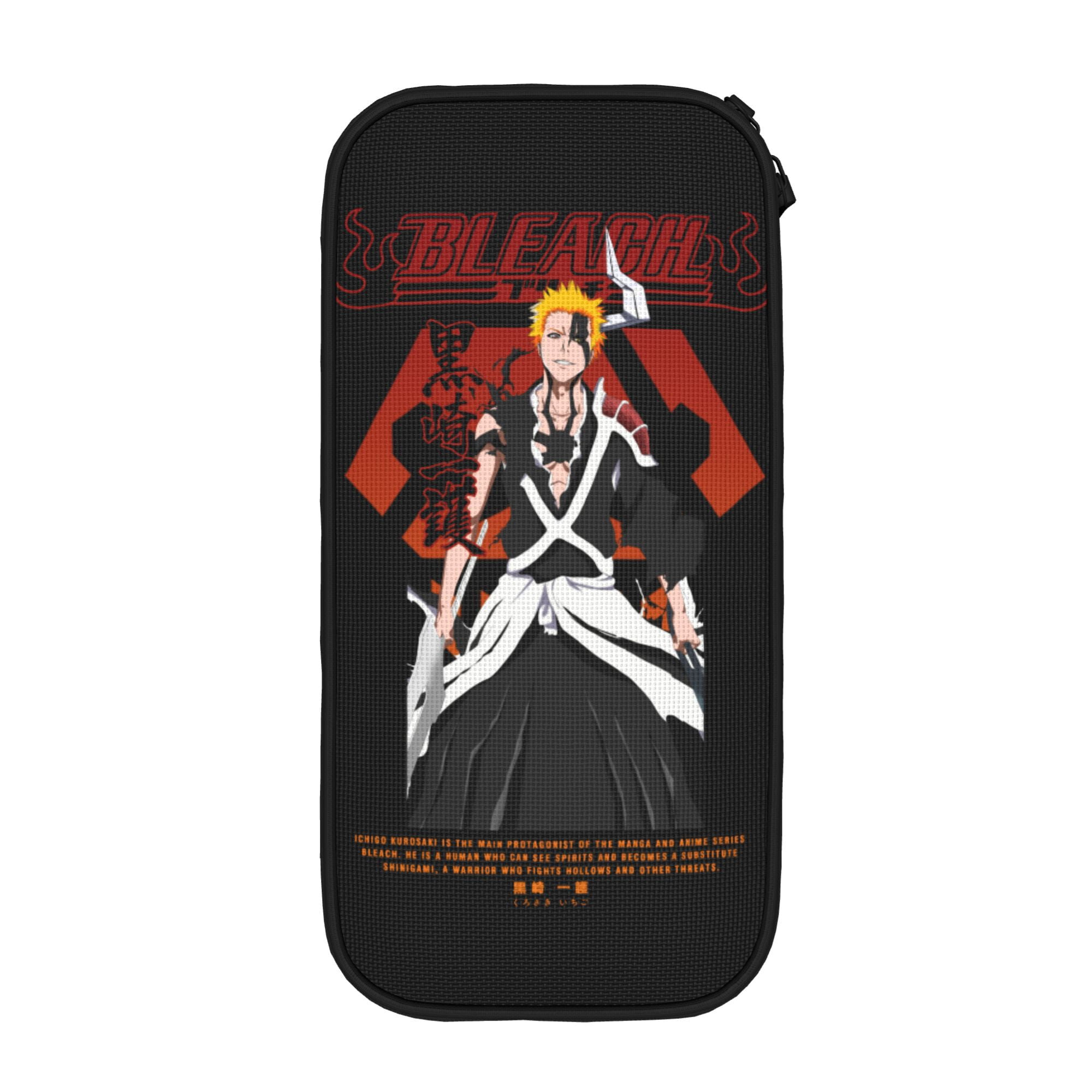 Large Capacity Pencil Pouch Bleach Kurosaki Ichigo Pencil Bag Storage ...