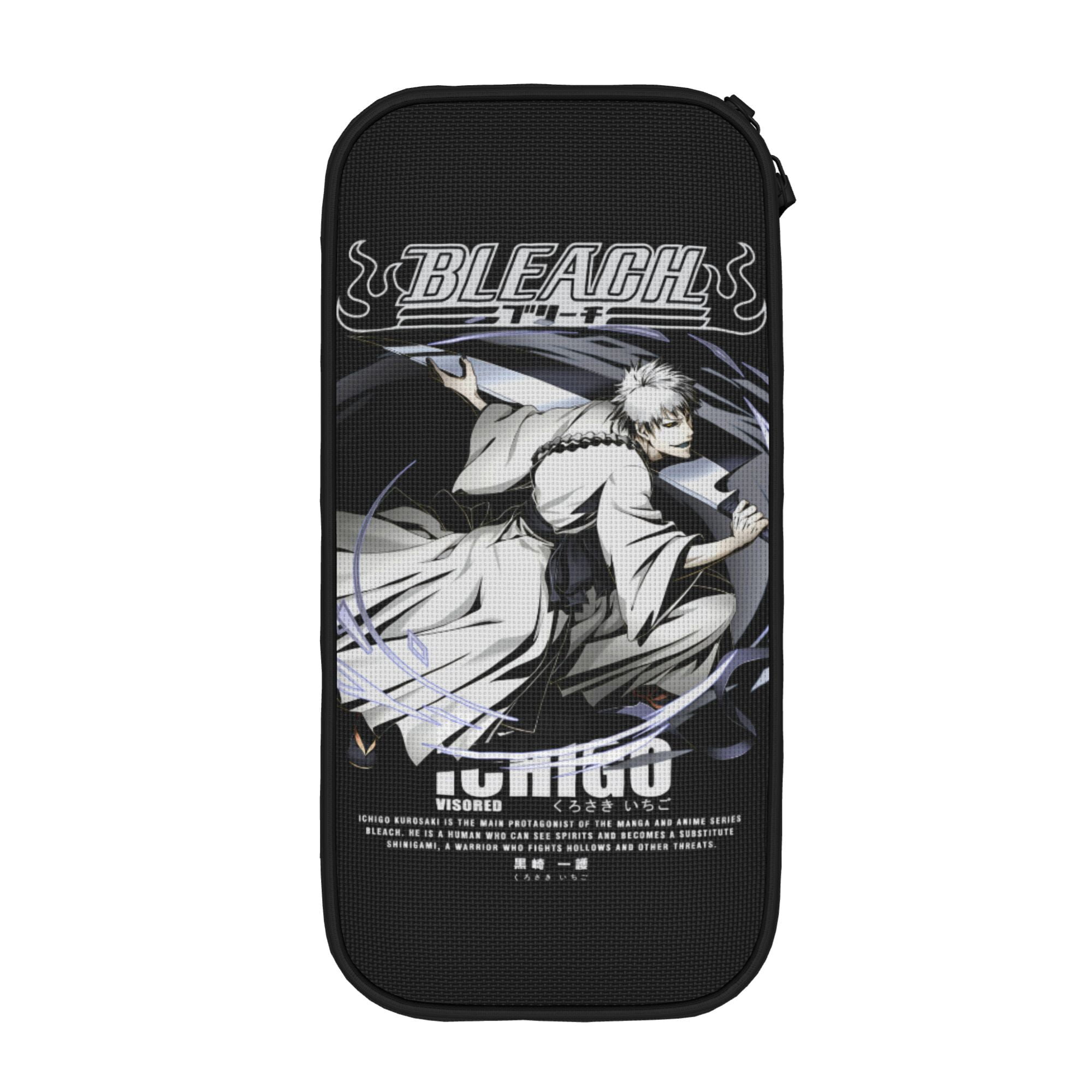 Large Capacity Pencil Pouch Bleach Kurosaki Ichigo Pencil Bag Storage ...